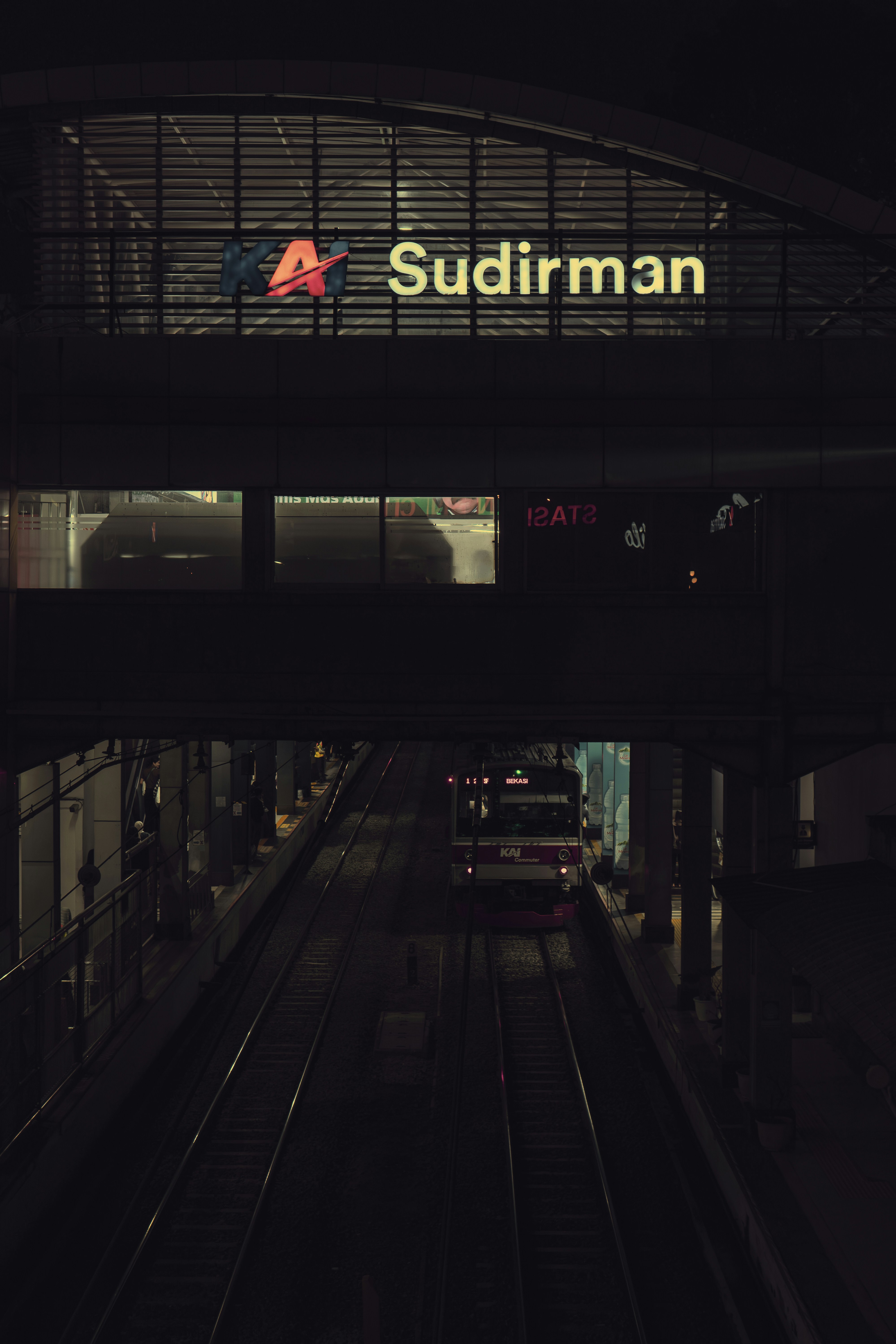 Urban Transit Nexus: Sudirman Station at Dusk