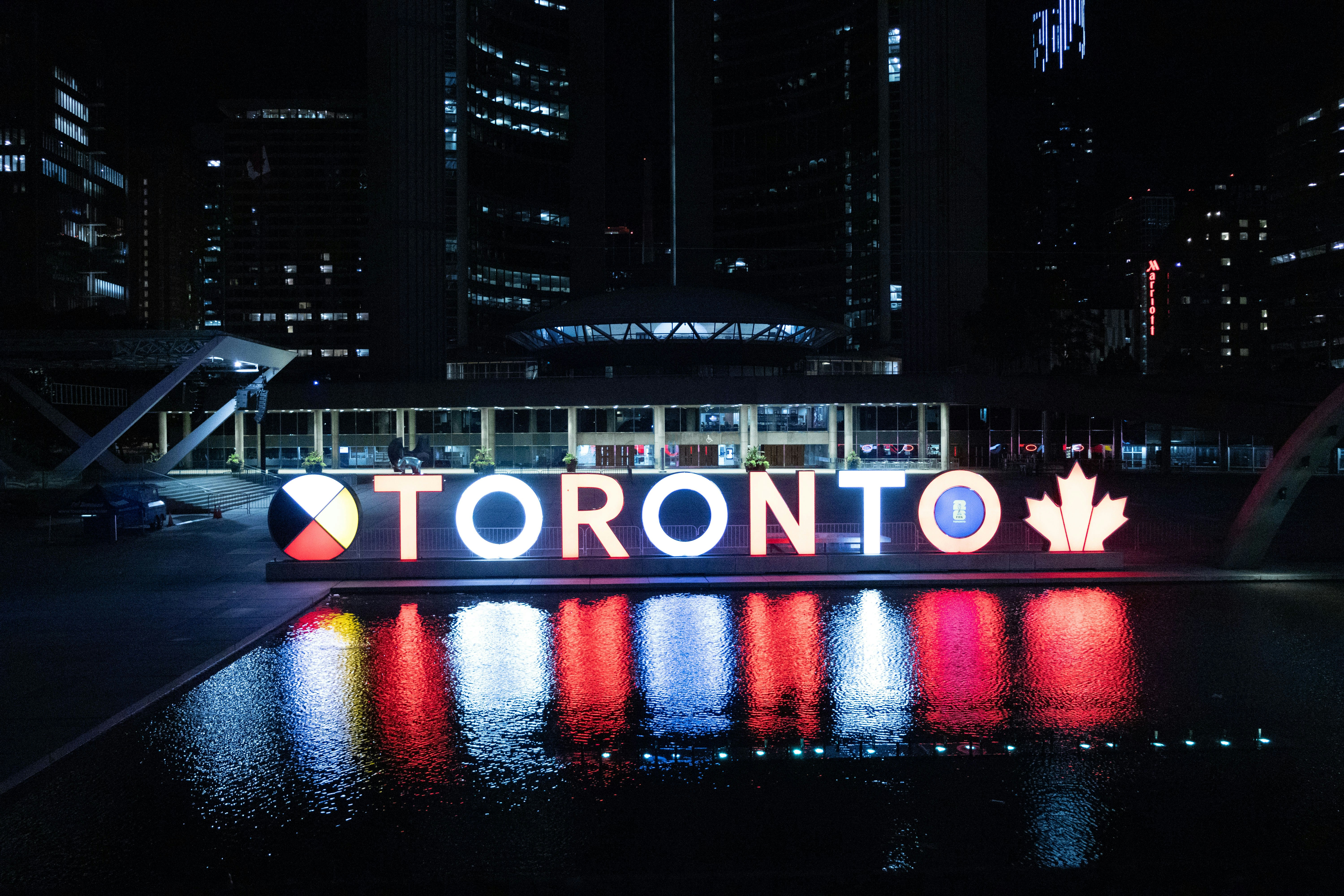 Illuminated Identity: Toronto's Nighttime Embrace