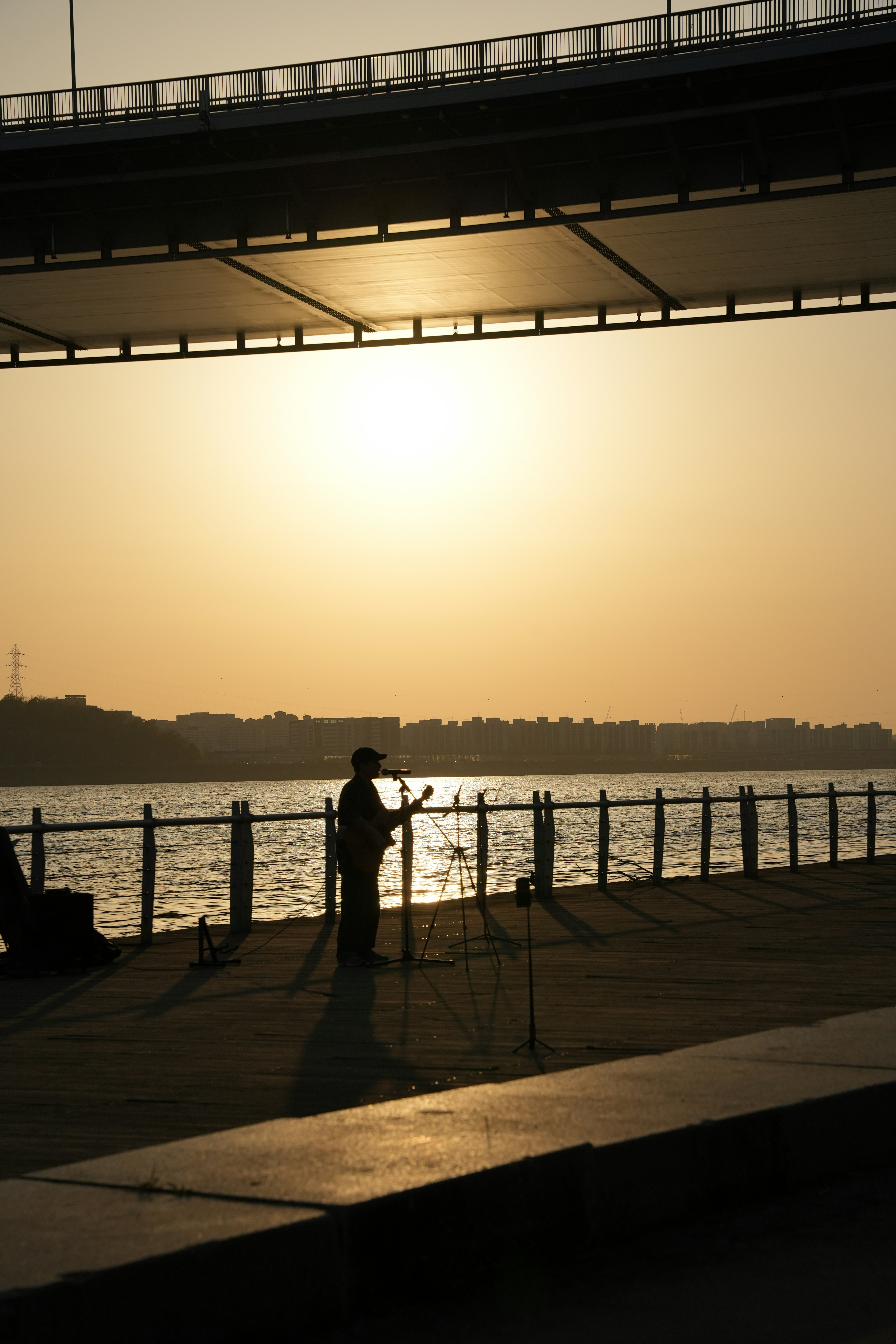 Melody at Dusk: A Serenade by the Water