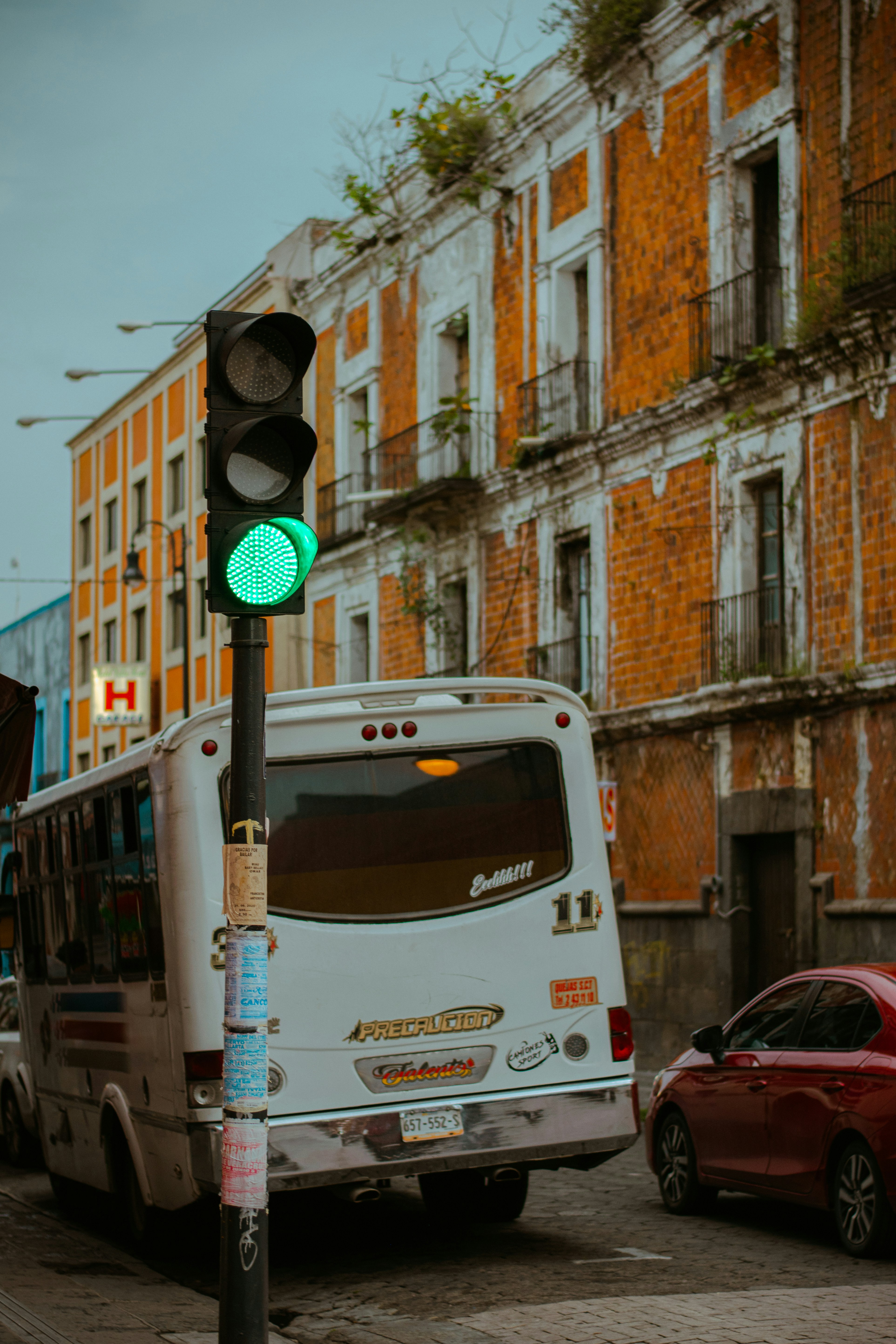Urban Pulse: A Green Signal Amidst History
