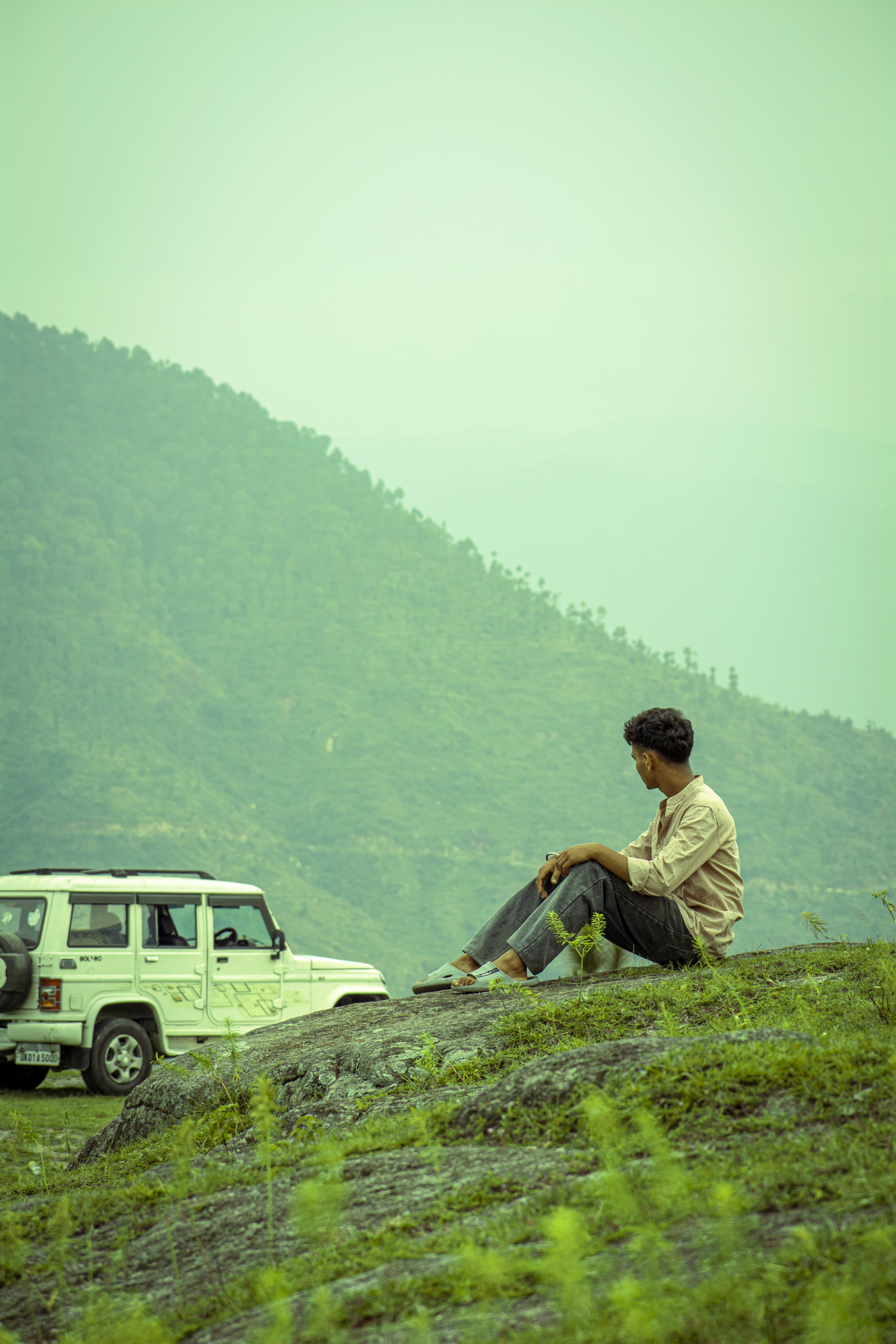 Contemplation Amidst Nature's Embrace