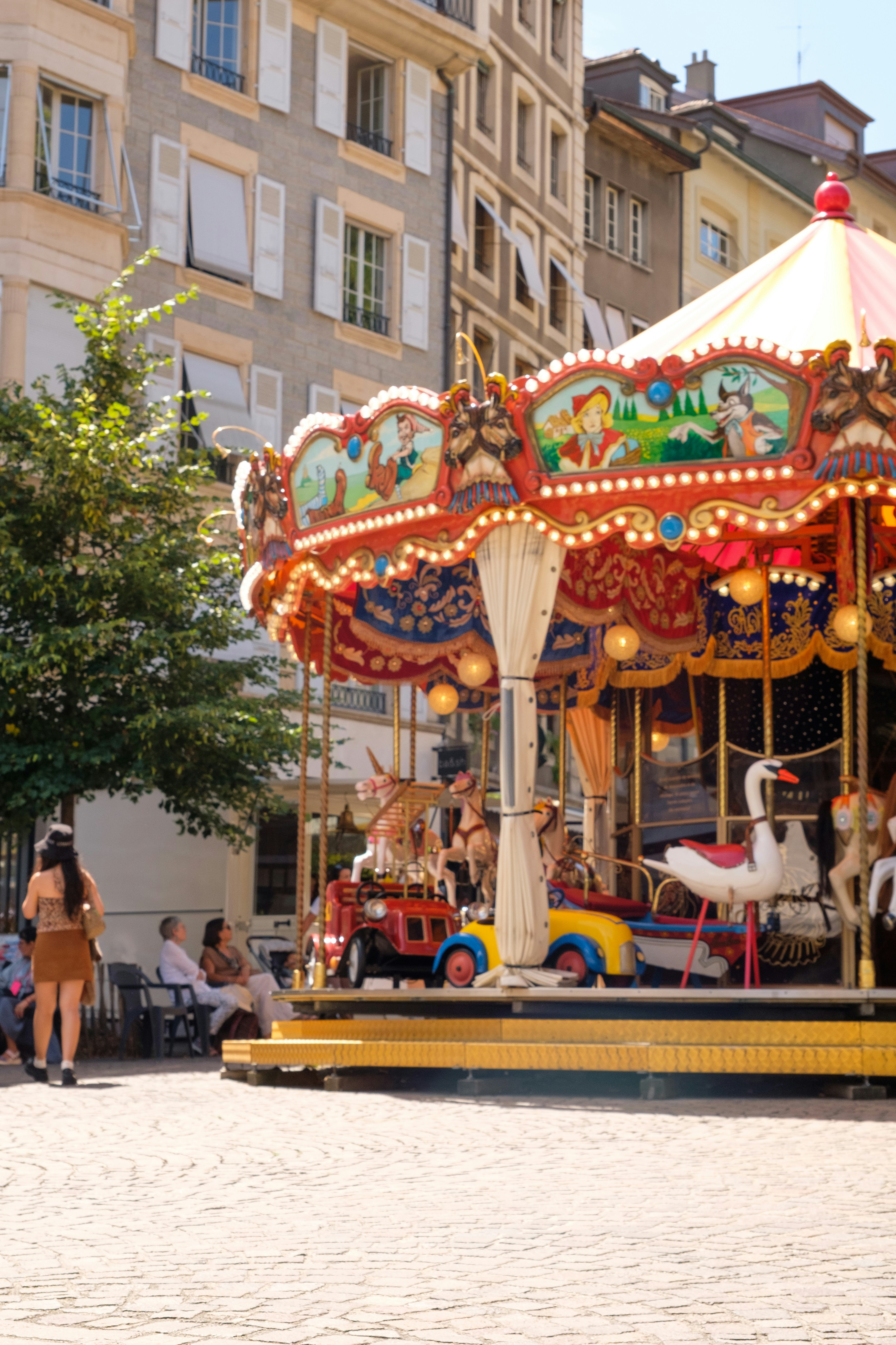 Whimsical Carousel in the Heart of the City