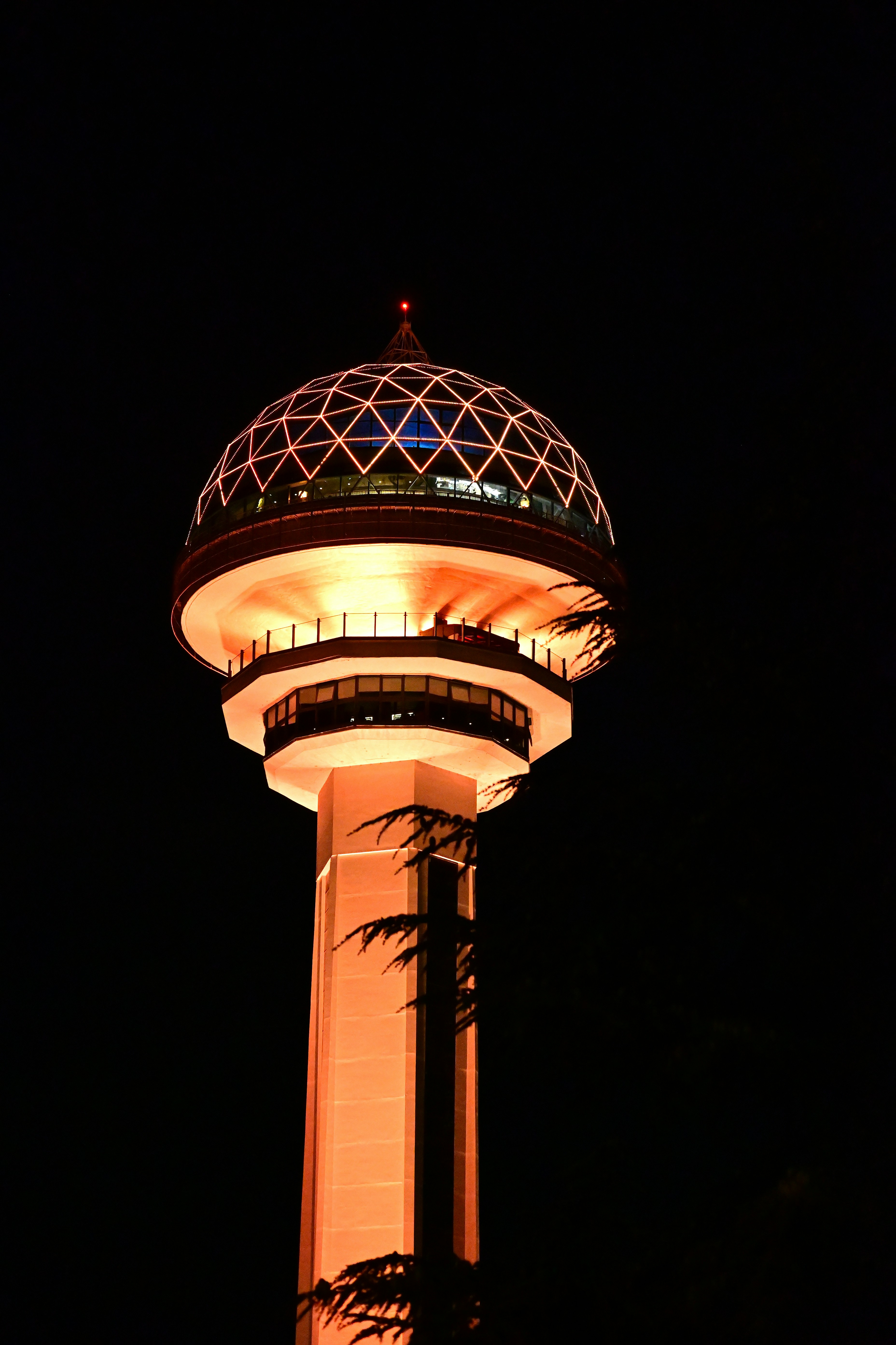 Illuminated Pinnacle: A Tower of Light