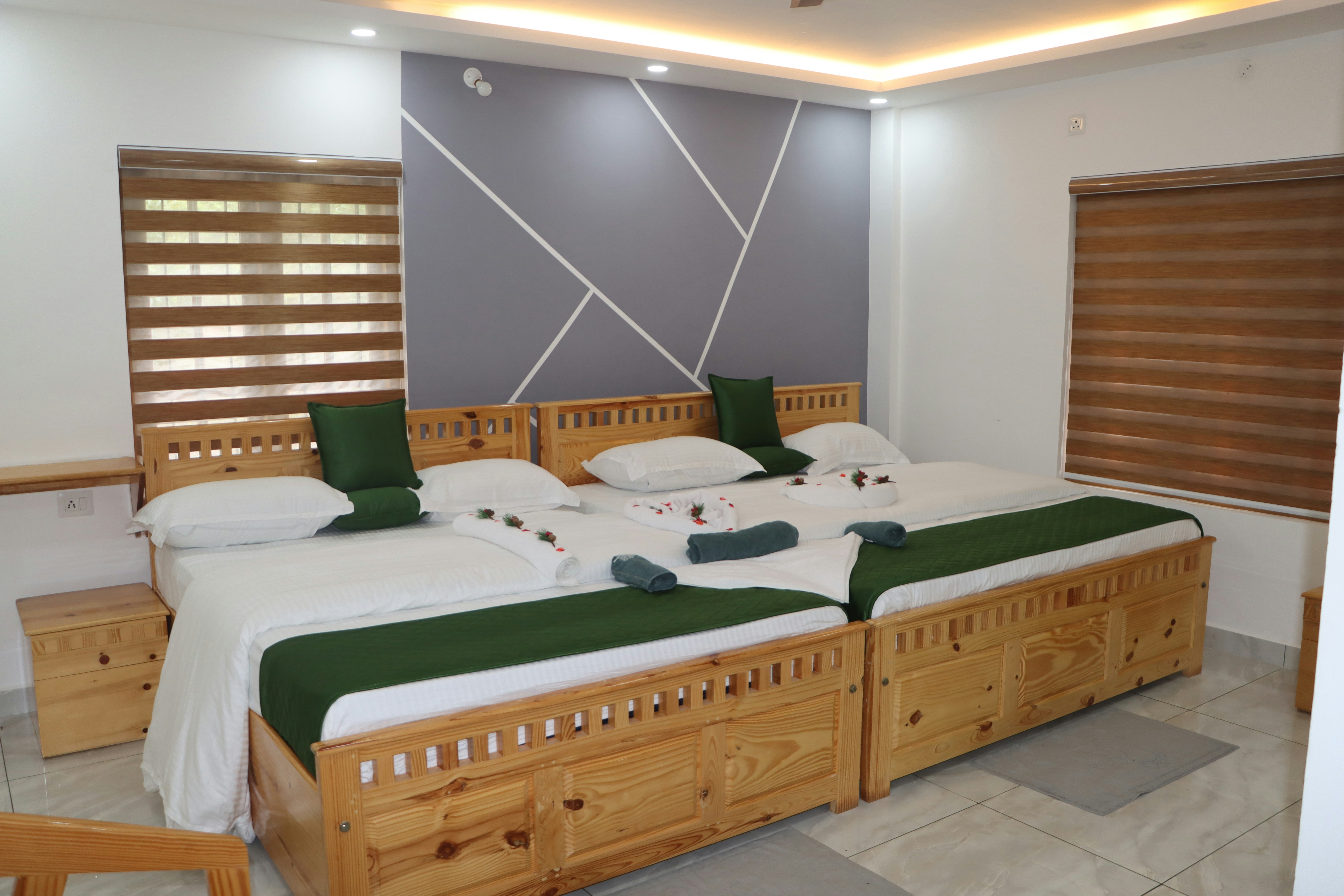 Serene Retreat: Modern Comfort in Wood and Light