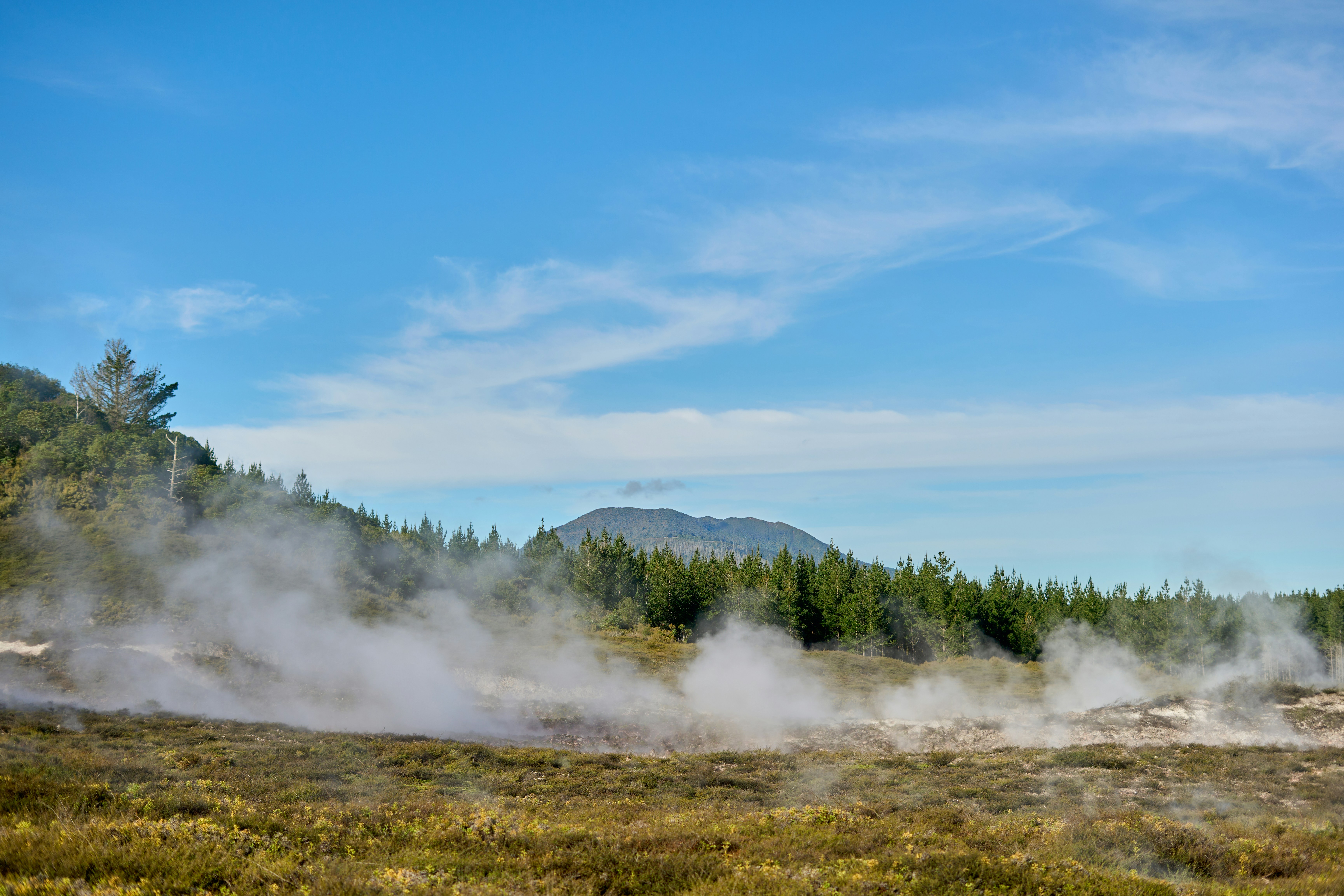 Steam on the Steppe: Quiet Clouds Over Rough Terrain