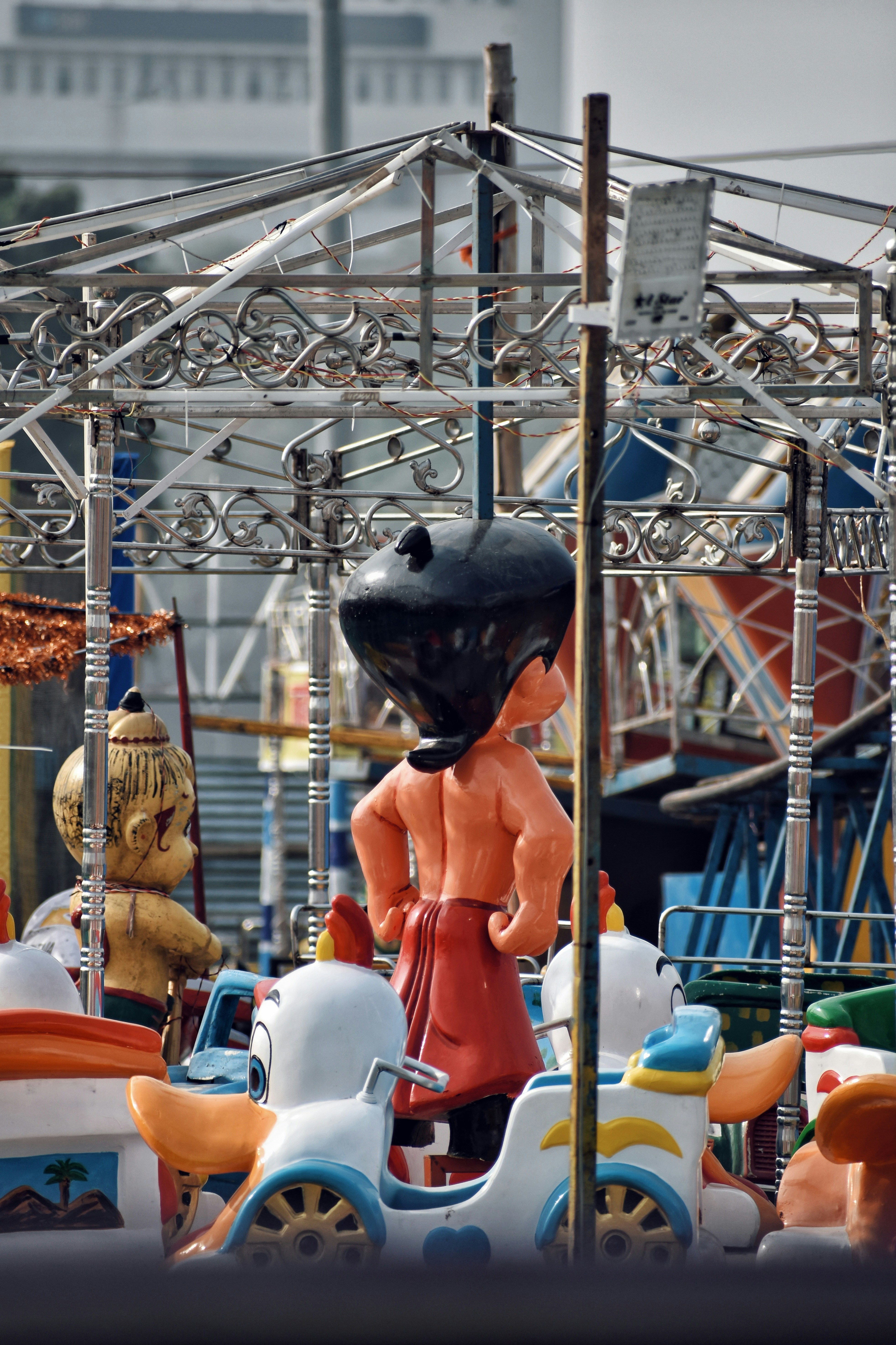 Whimsical Carousel Characters in Motion