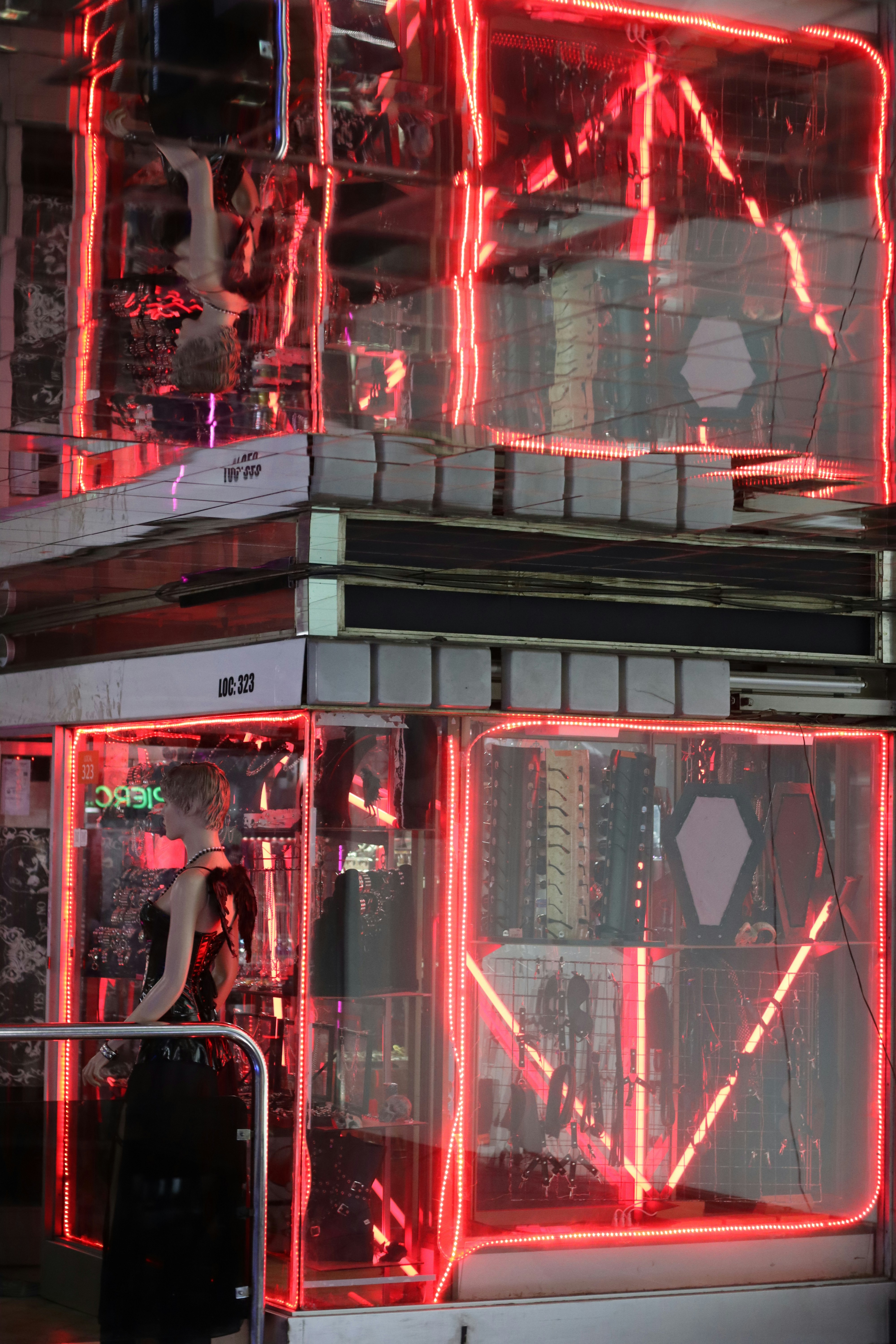 Neon Reflections: A Dance of Light and Shadow