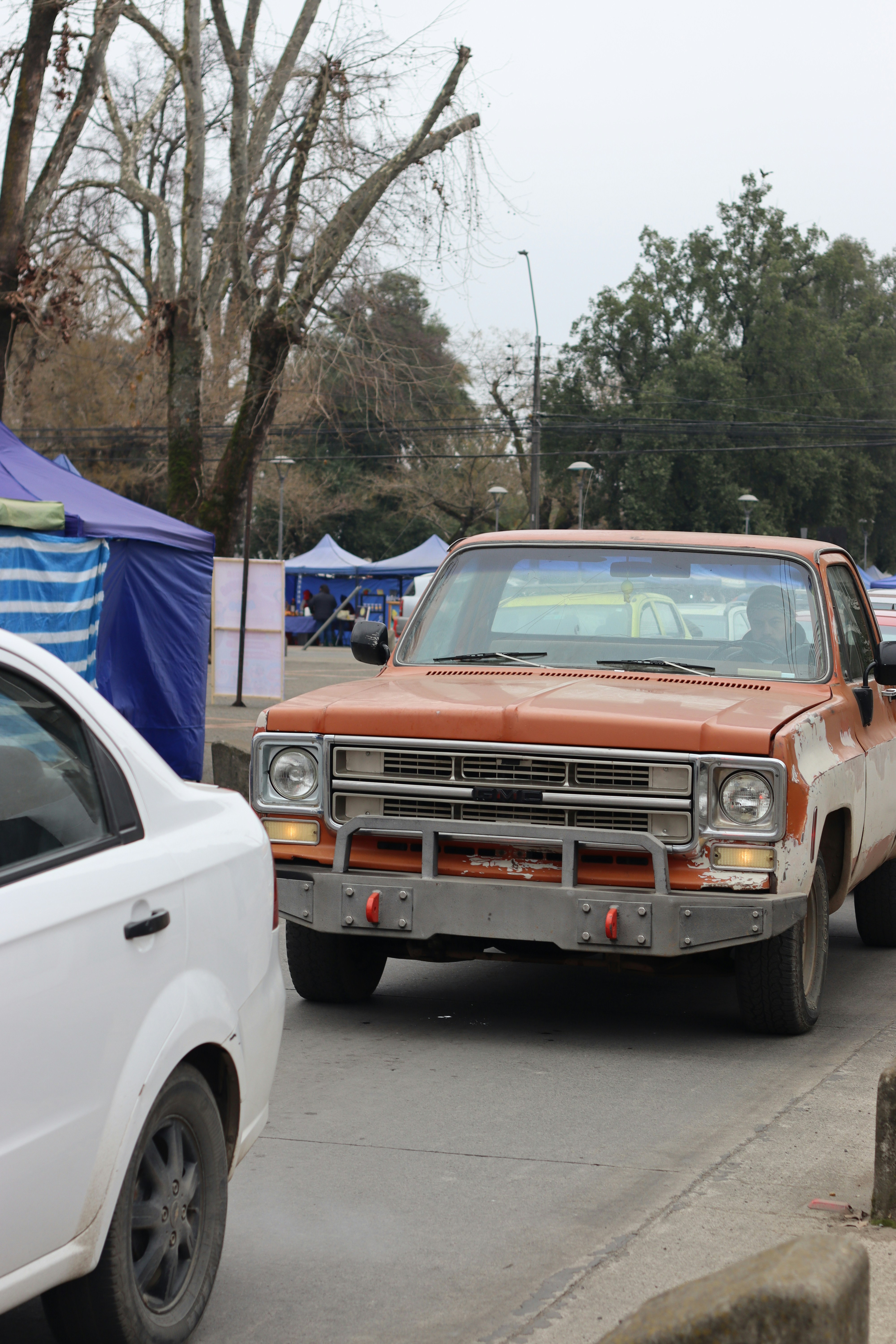 Rusty Resilience: A Vintage Truck in Urban Life