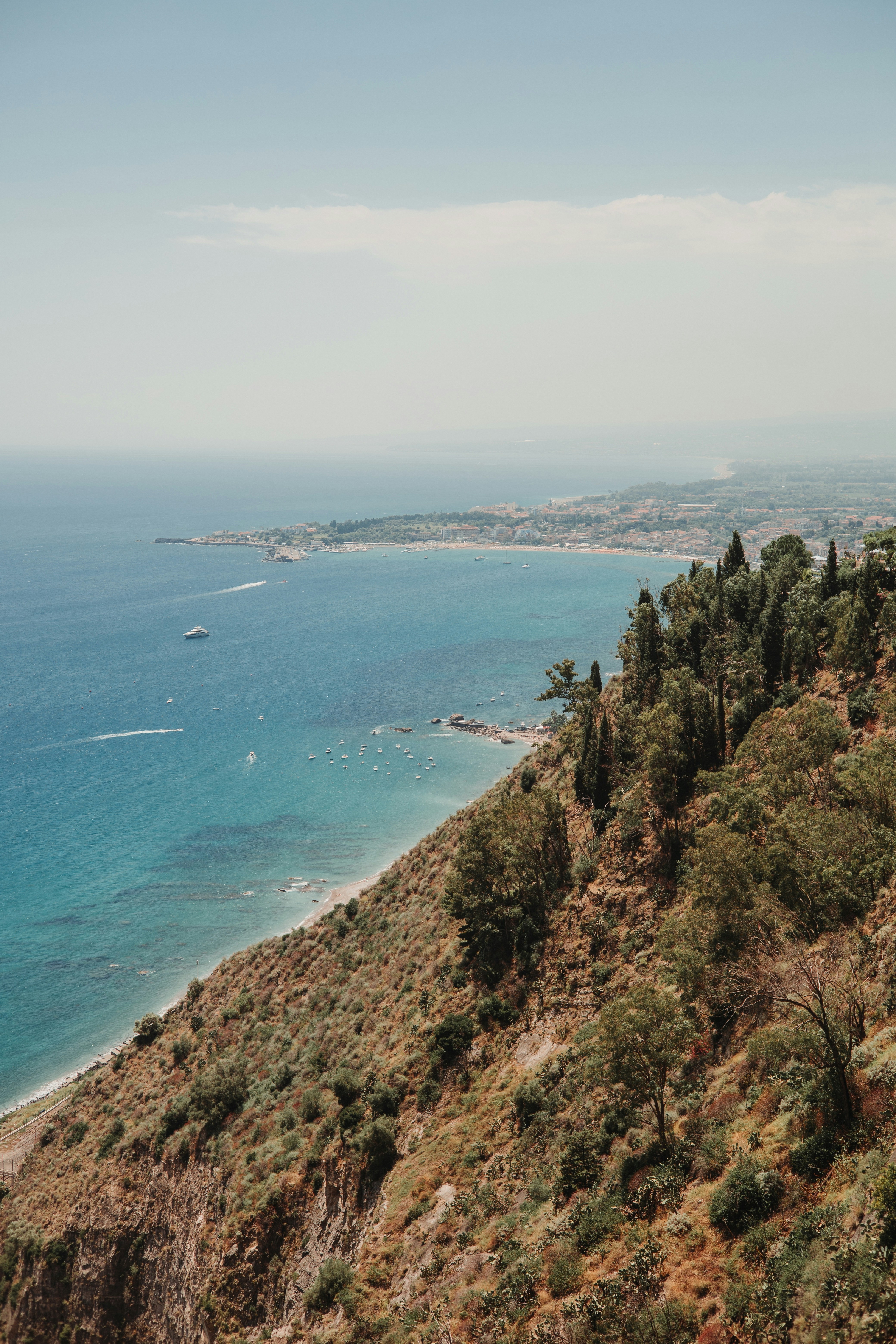 Coastal landscape of the mediterranean sea.