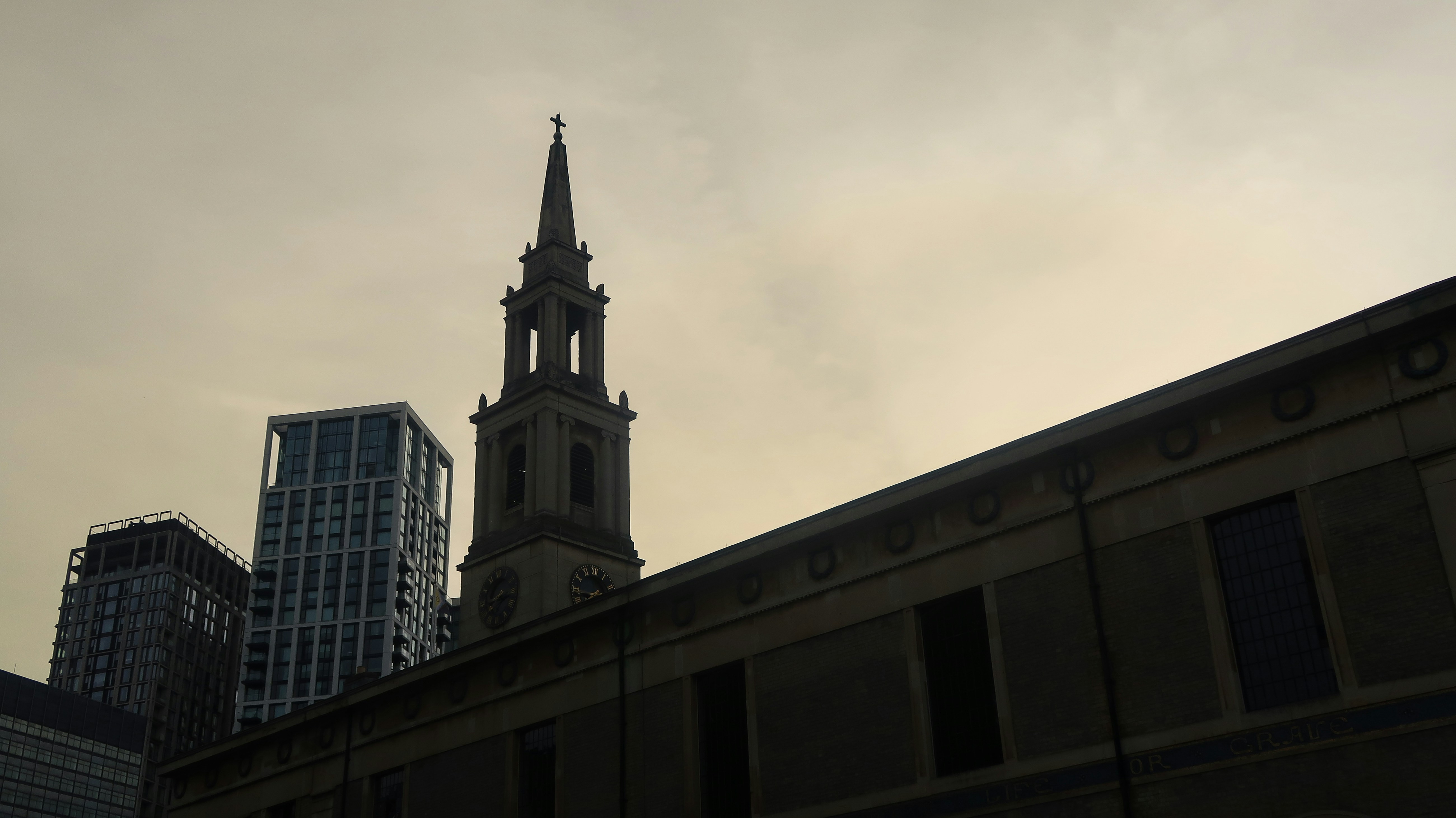 Echoes of Time: A Modern Skyline Meets Historic Architecture