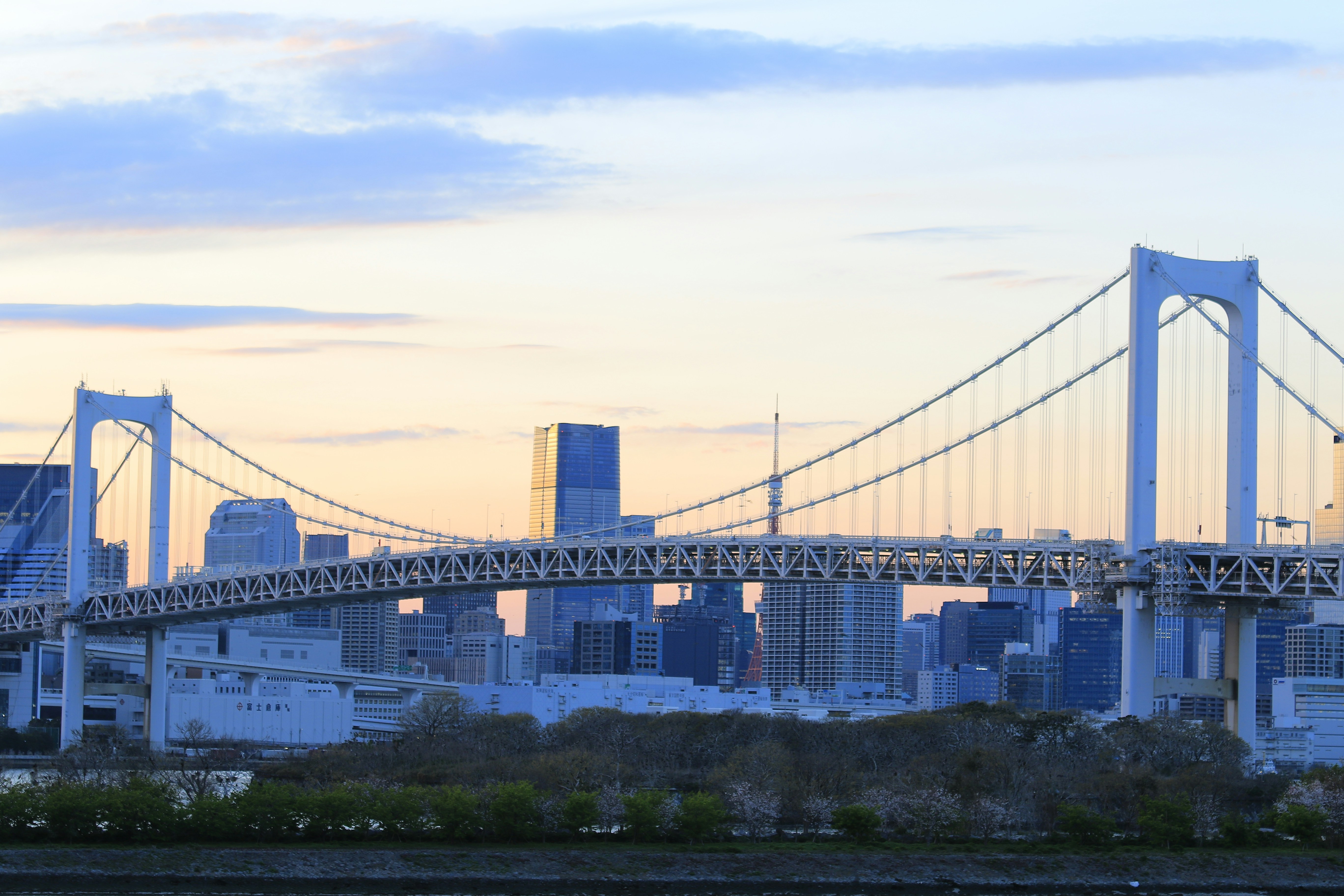 Twilight Over Tokyo Bay: A Bridge to the City