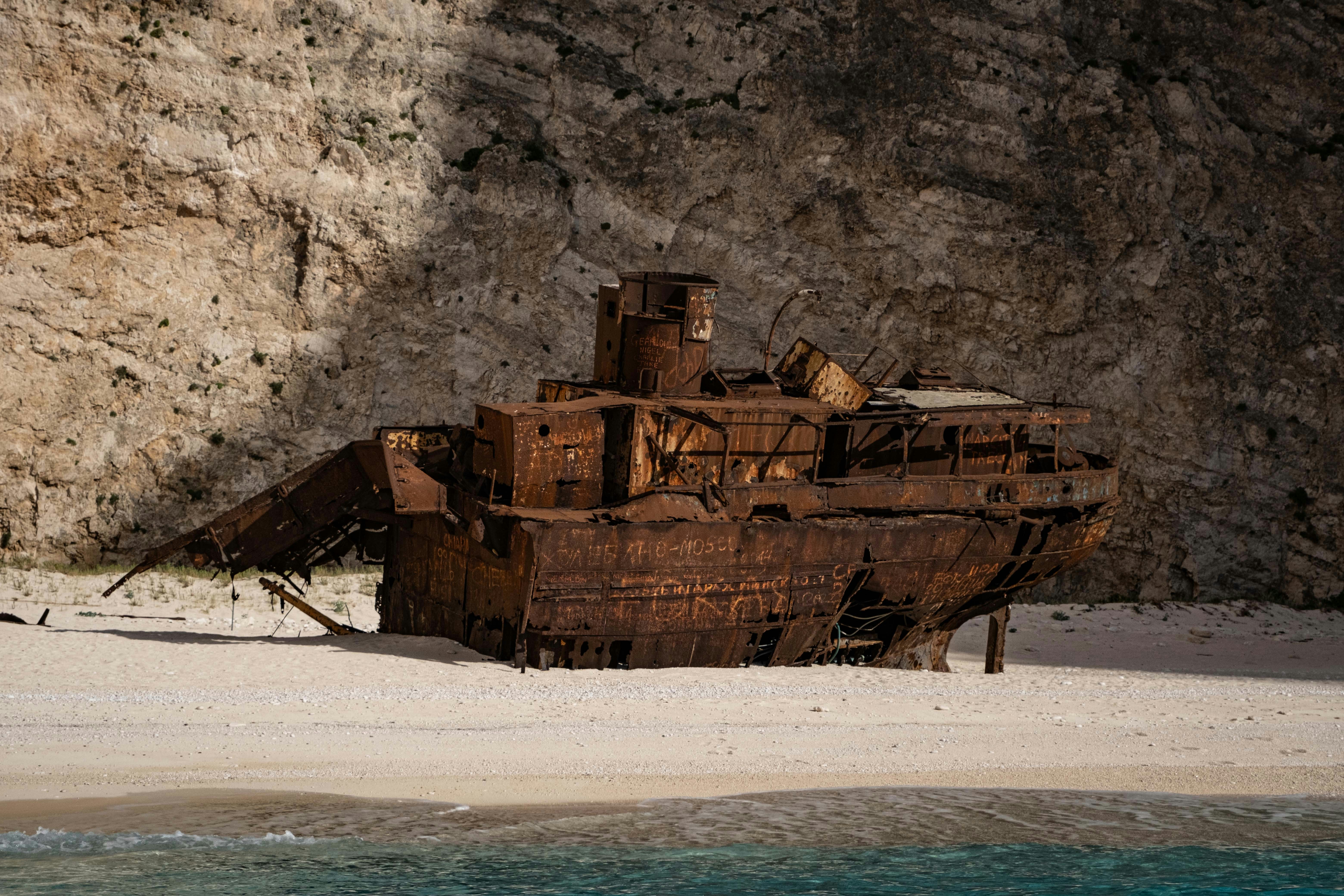 Echoes of the Past: The Rusted Remains of a Shipwreck