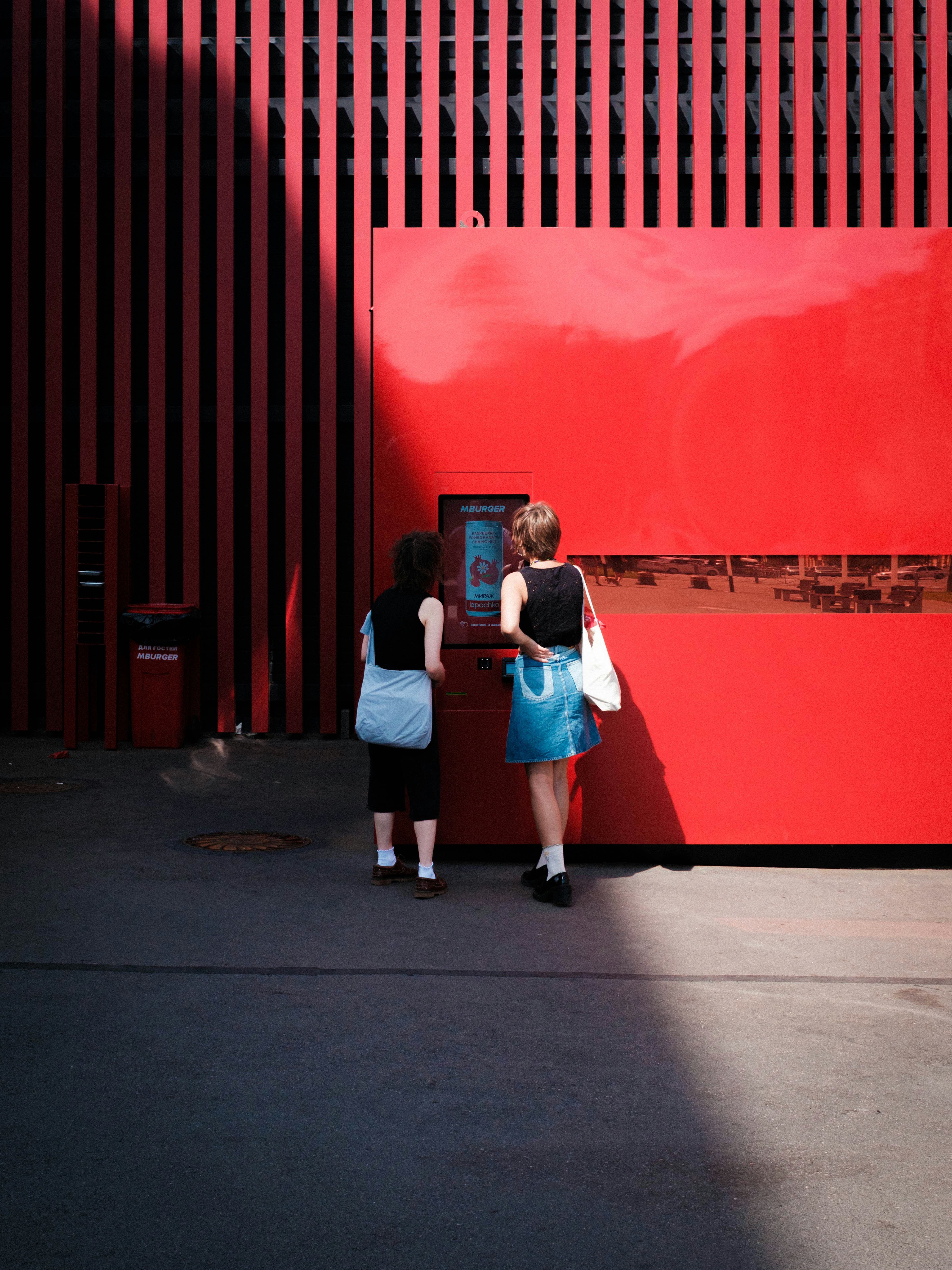 A Splash of Red: Curiosity at the Kiosk