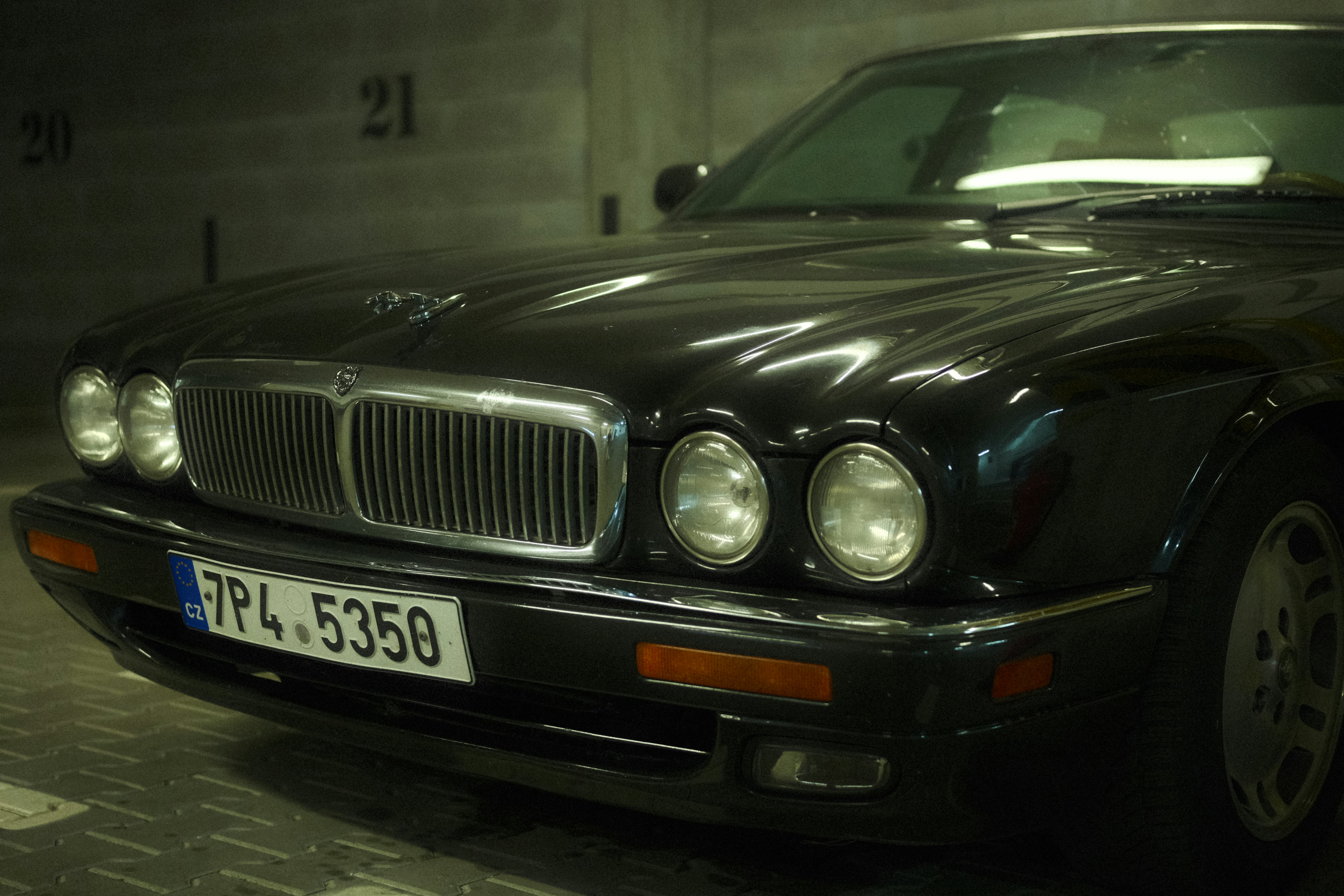 Elegance in Shadows: A Classic Car's Gracious Presence