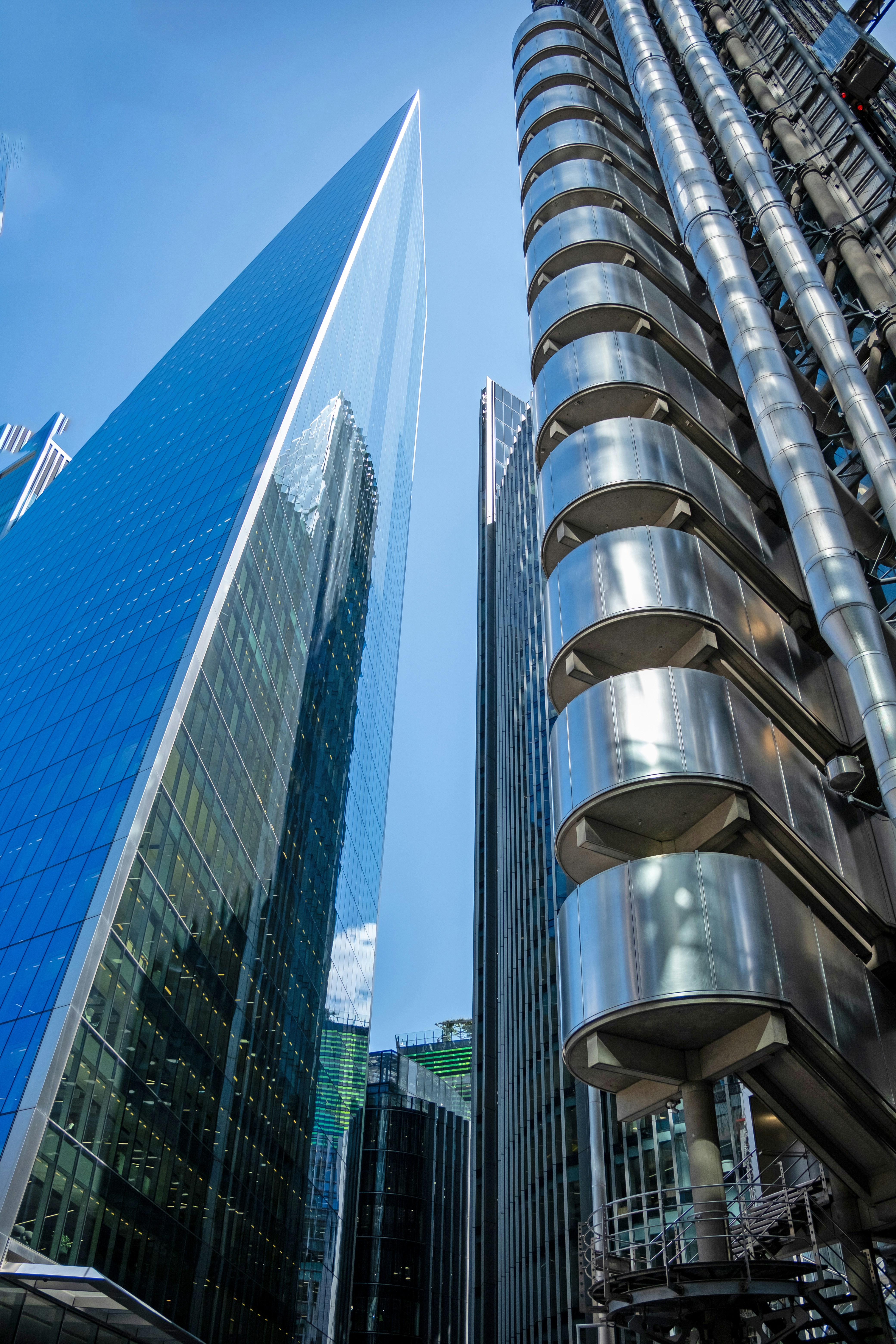 Vertical Symphony of Steel and Glass