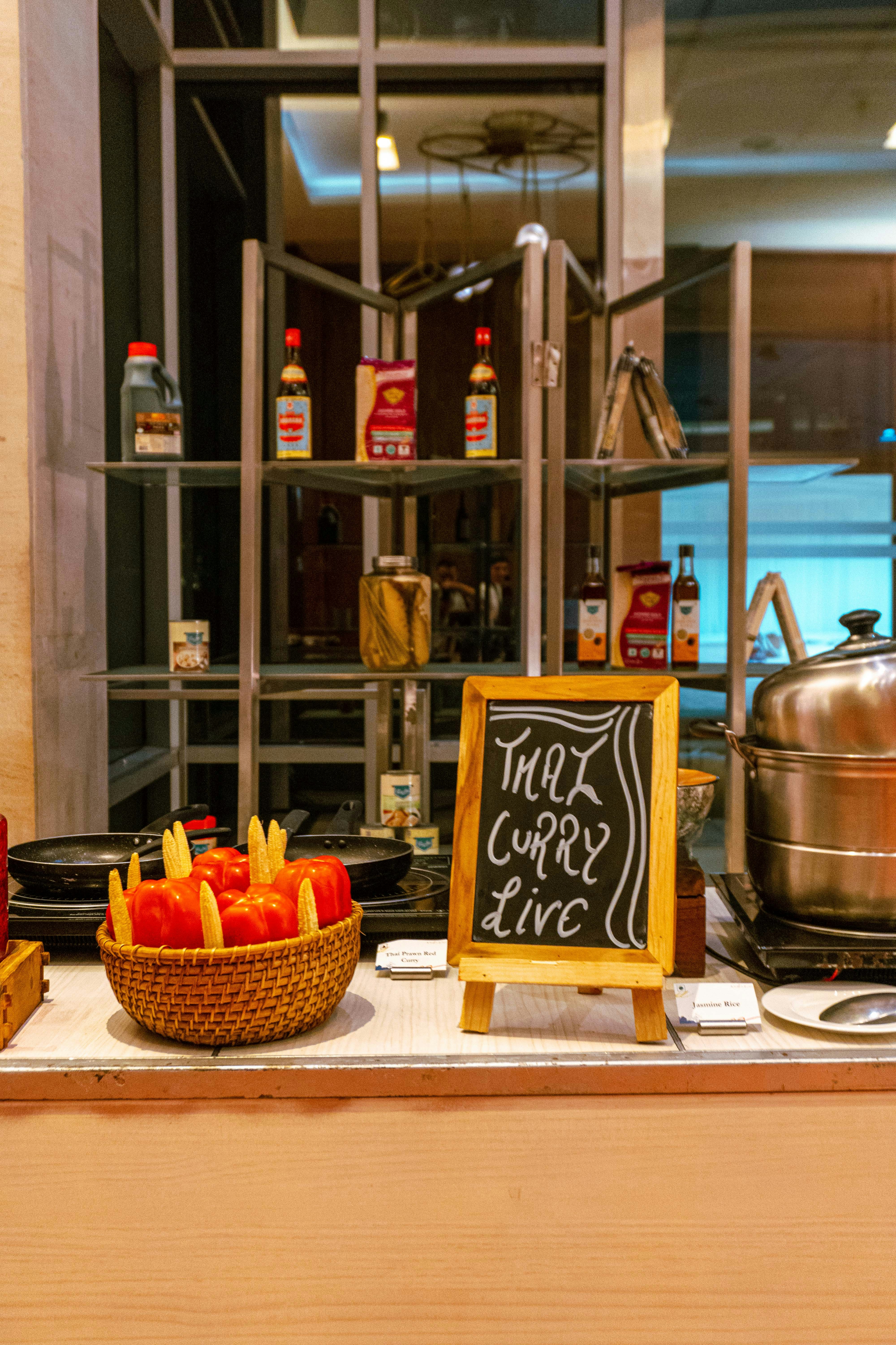 Pepper Pantry and Chalkboard Menu in a Cozy Kitchen Display