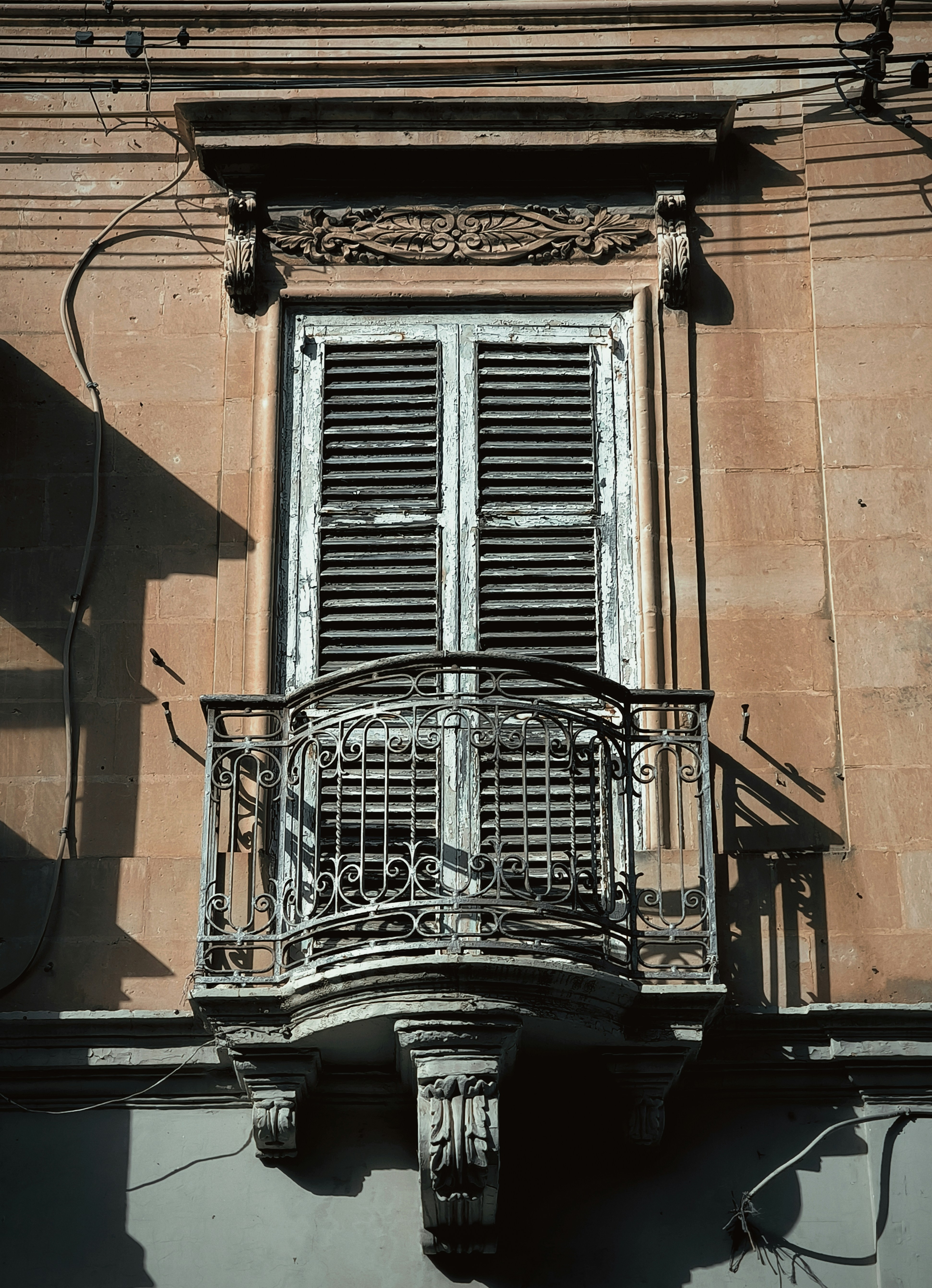 Whispers of Time: The Balconied Facade
