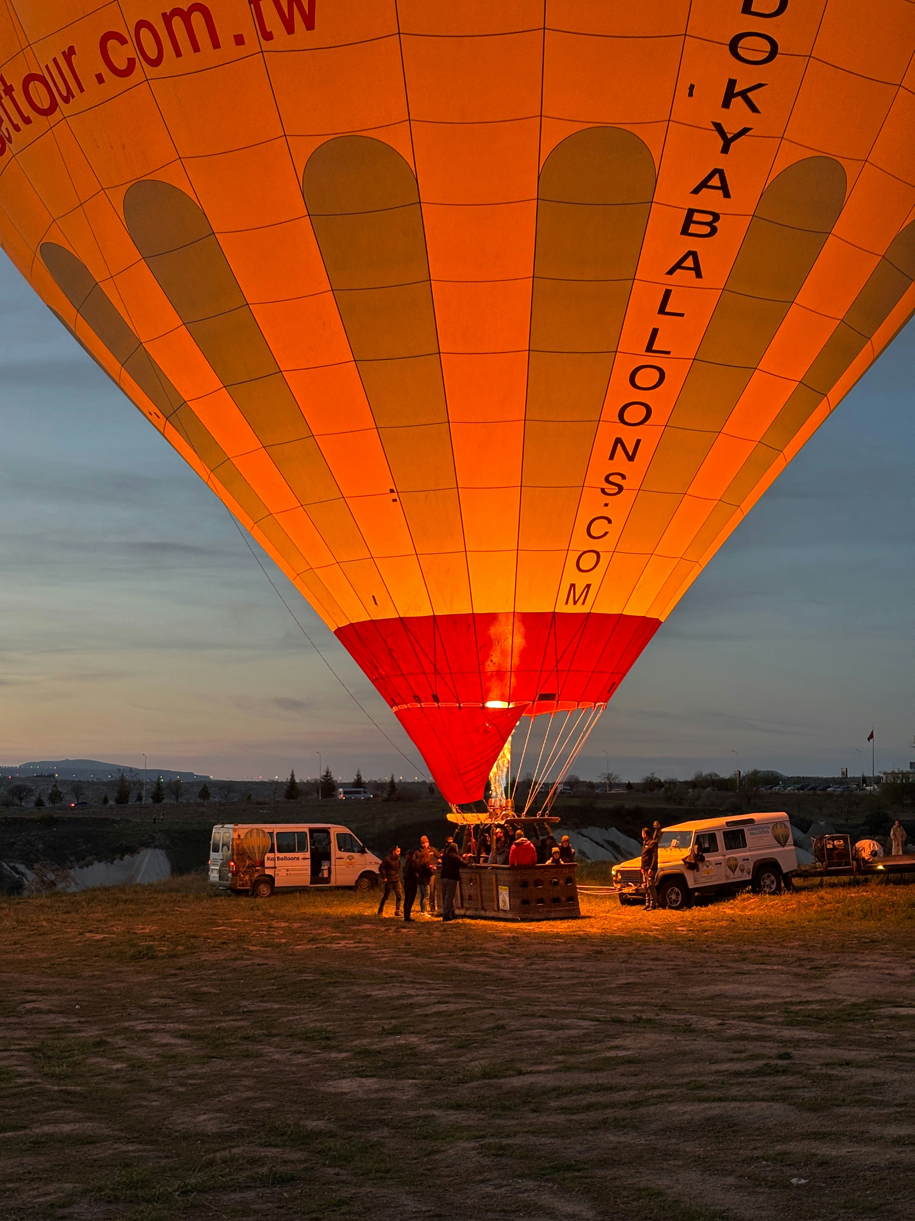 Illuminated Ascent: A Balloon's Prelude to Flight