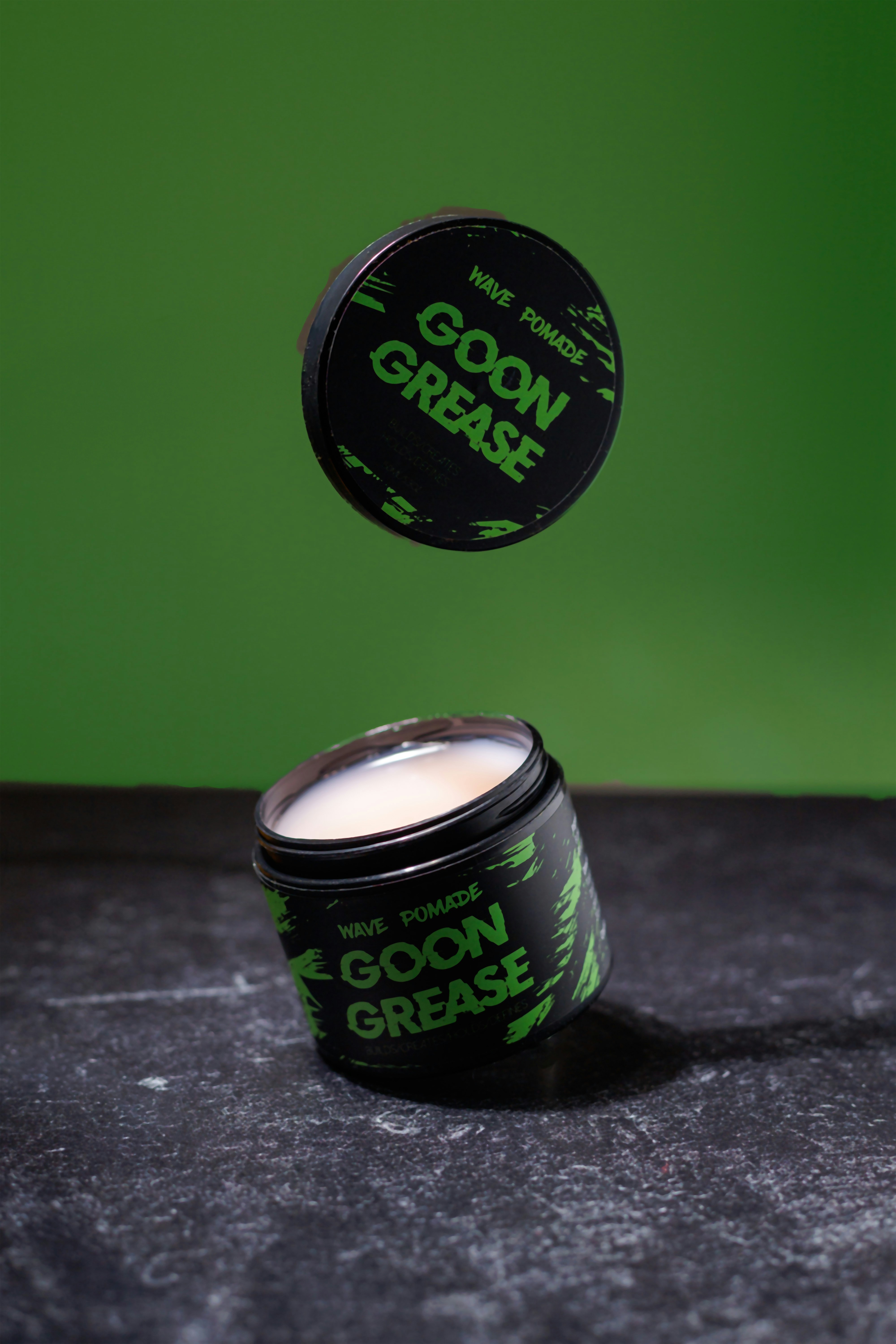 Goon grease hair product on a green background. photo – Free Coffee ...