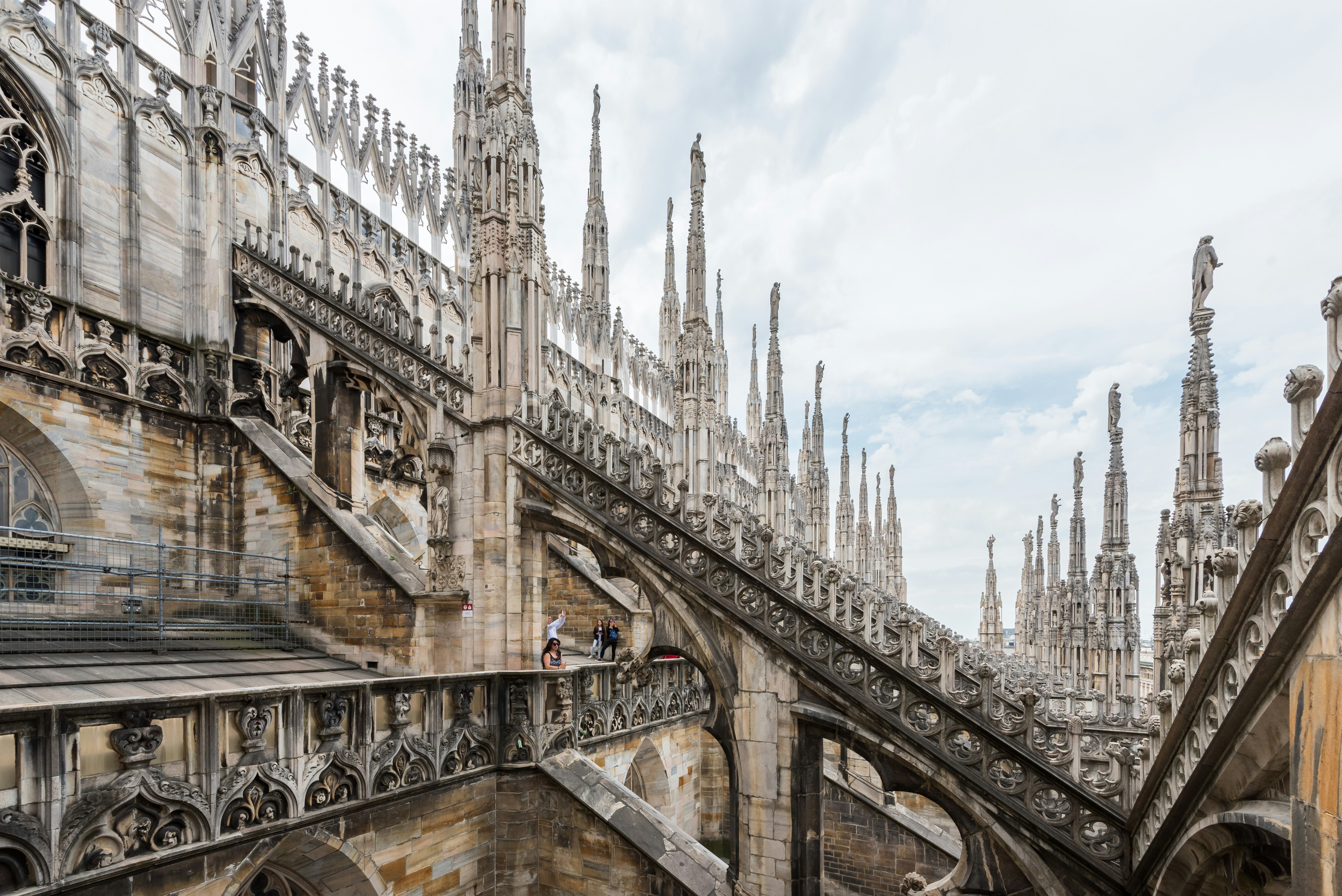 The duomo di milano rooftop shows intricate architecture. photo – Free ...