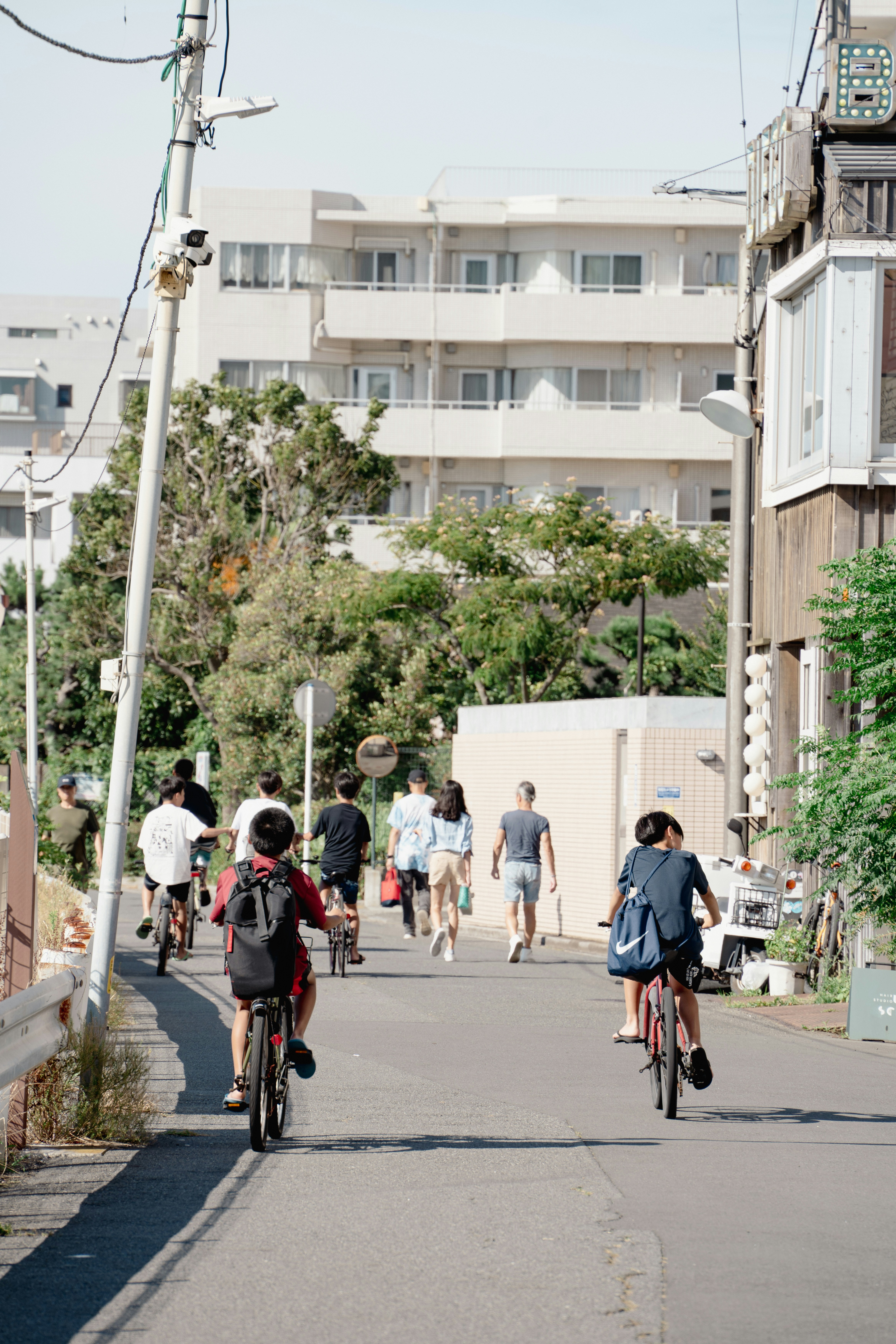 Urban Rhythm: Bicycles and Footsteps in Harmony