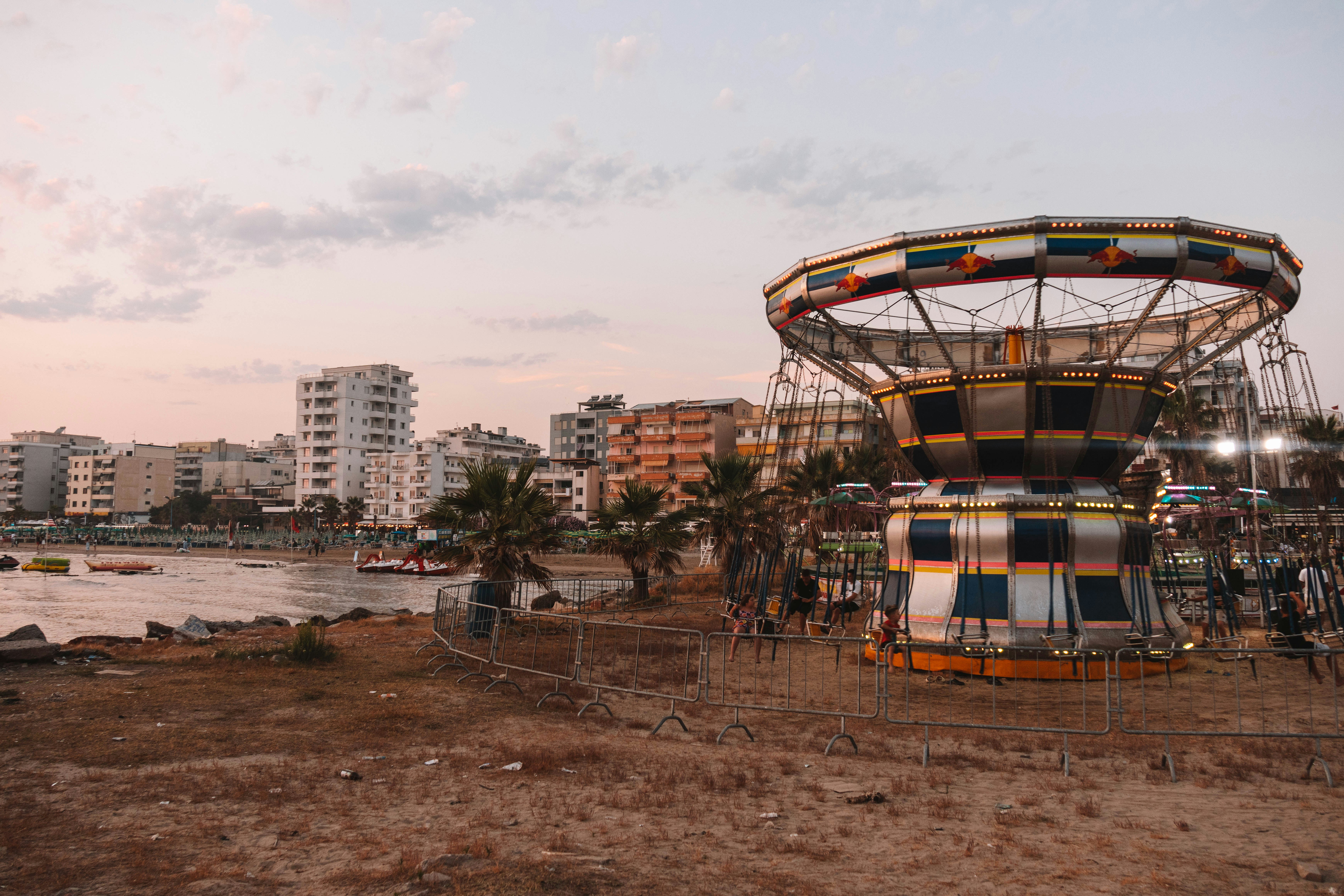 Twilight Whirl: A Seaside Carnival Experience