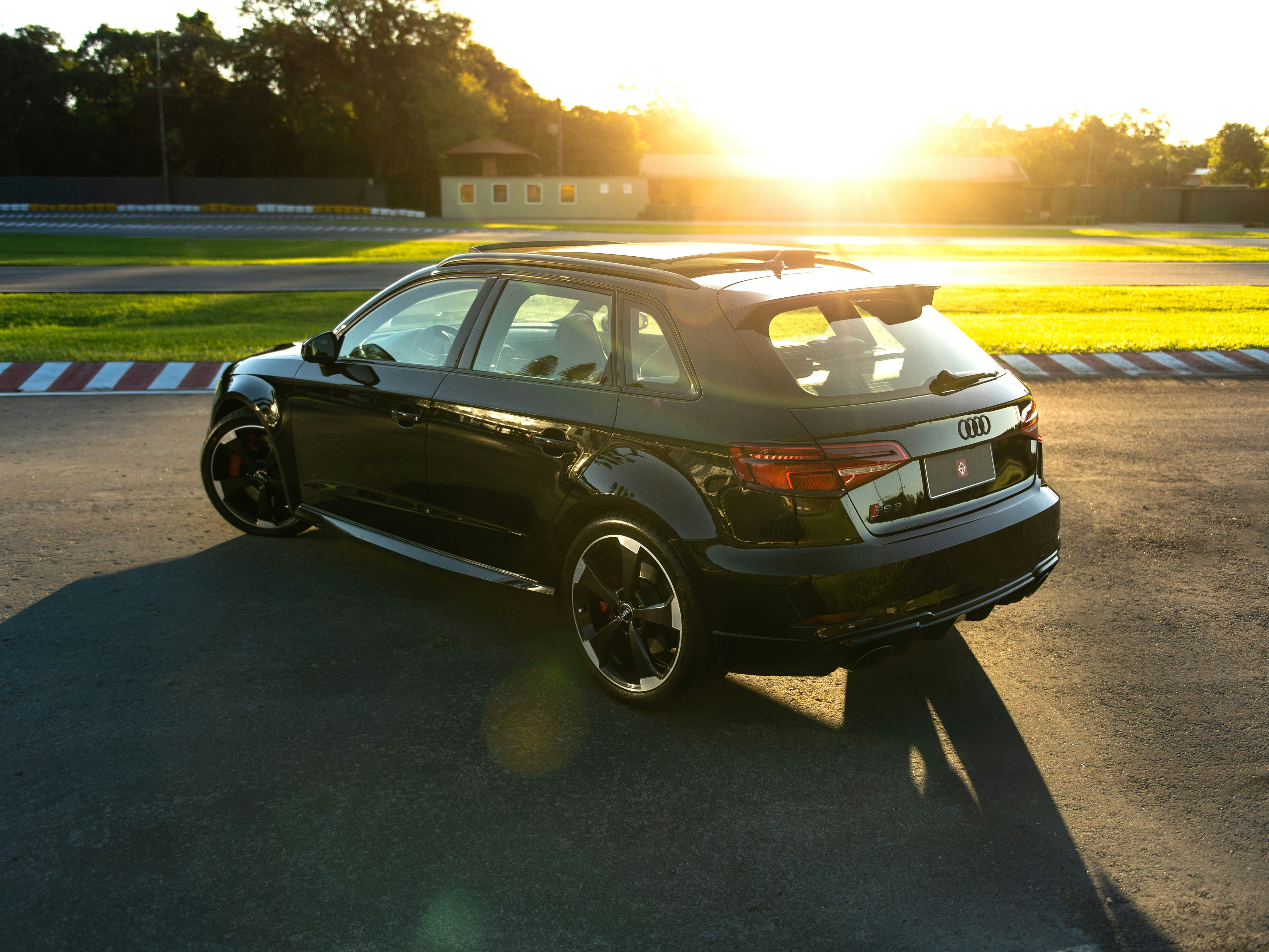 Sunset Elegance: The Audi A3 in Motion