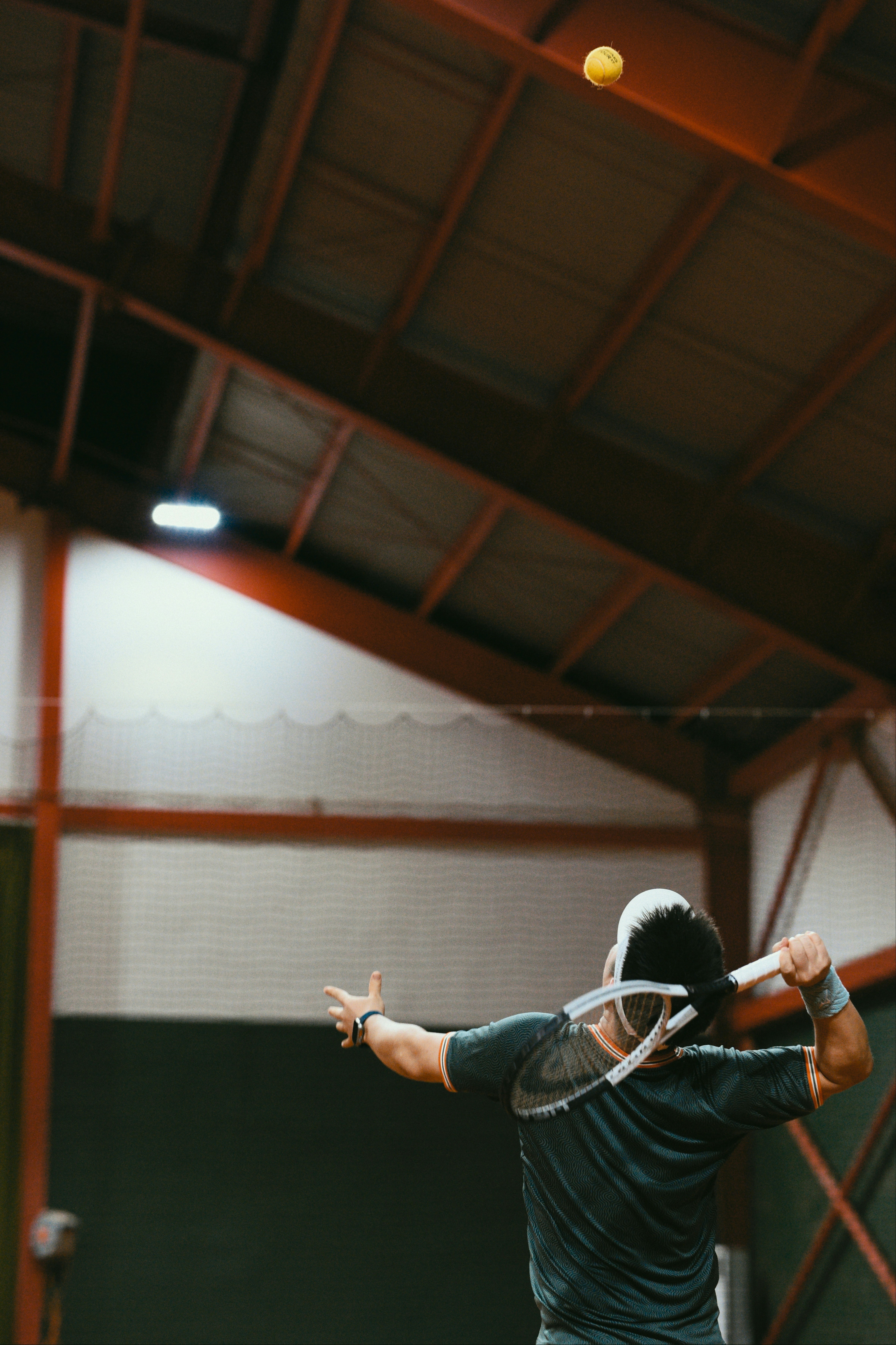 The Art of the Serve: A Moment in Motion
