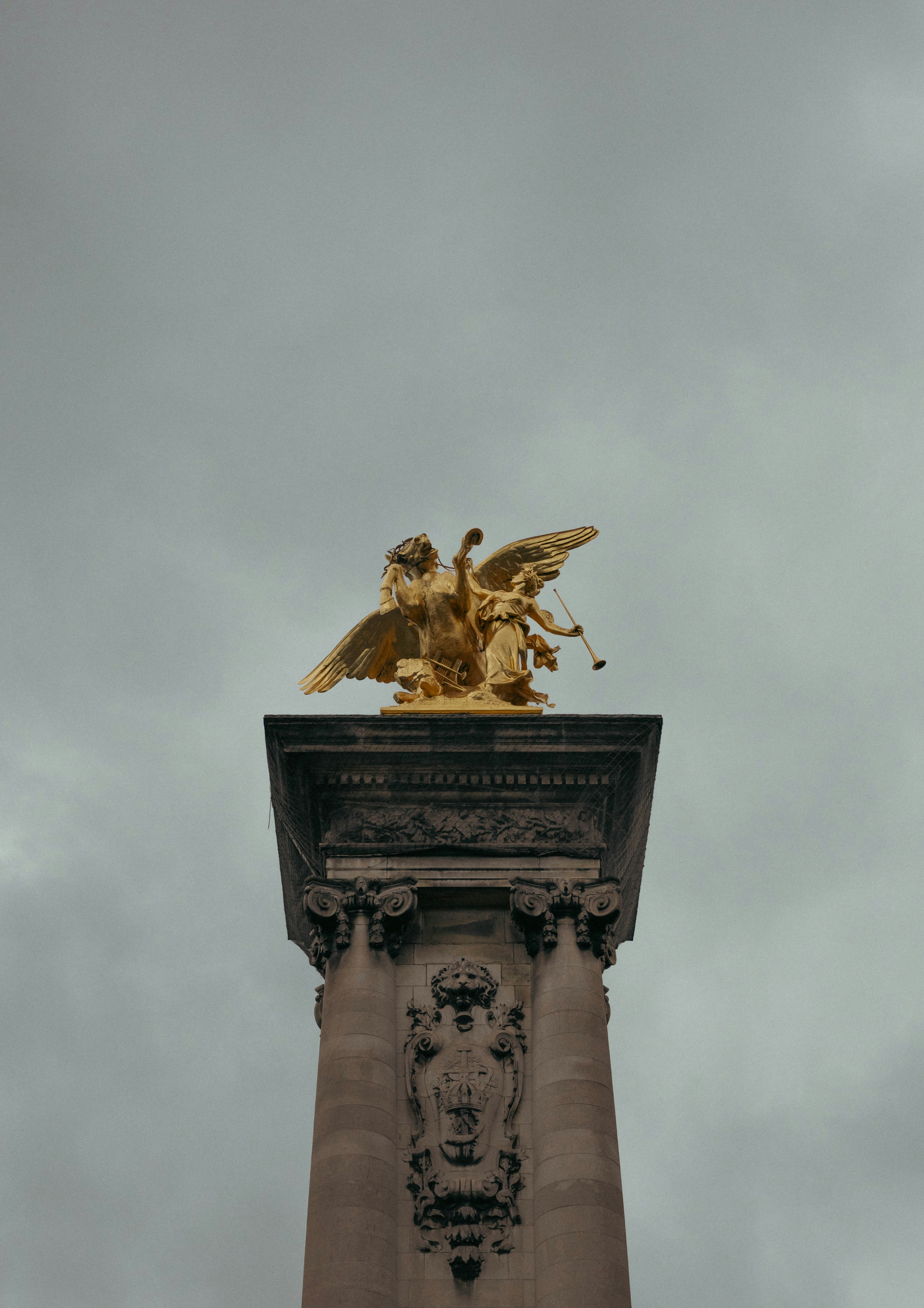 Golden Triumph: The Winged Victory atop the Column