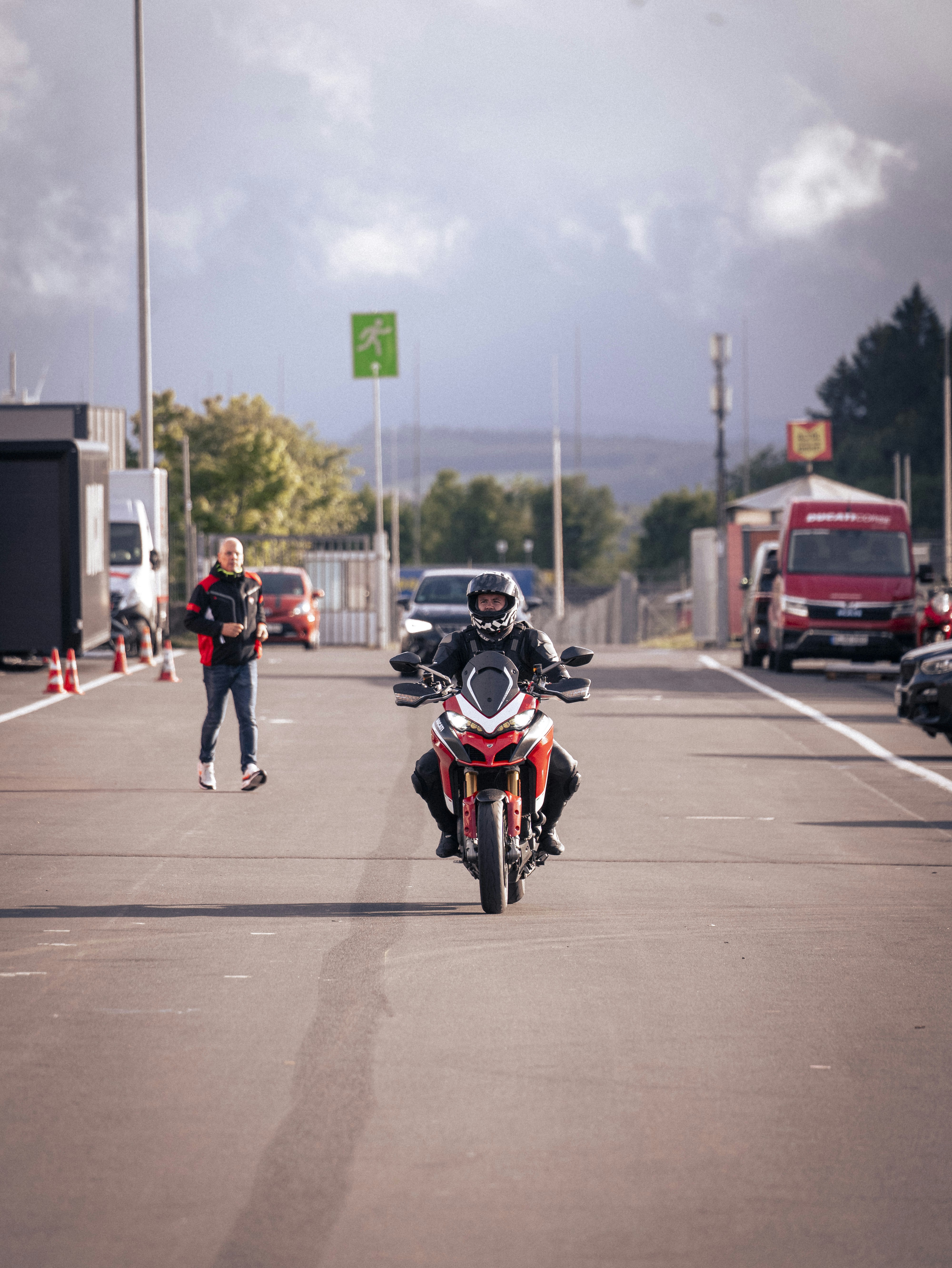 Rider's Journey Through the Urban Circuit