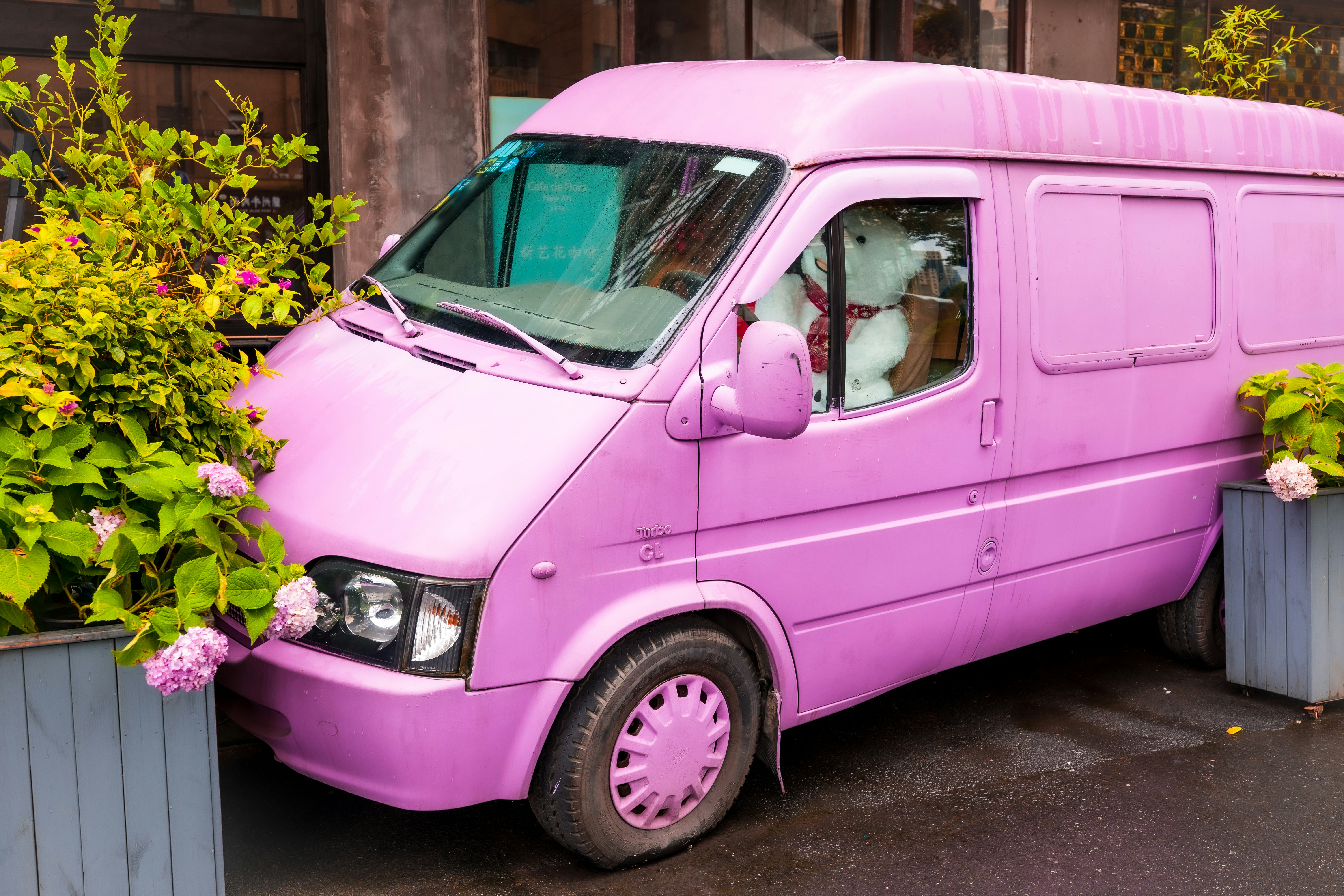 Whimsical Wheels: A Floral Encounter