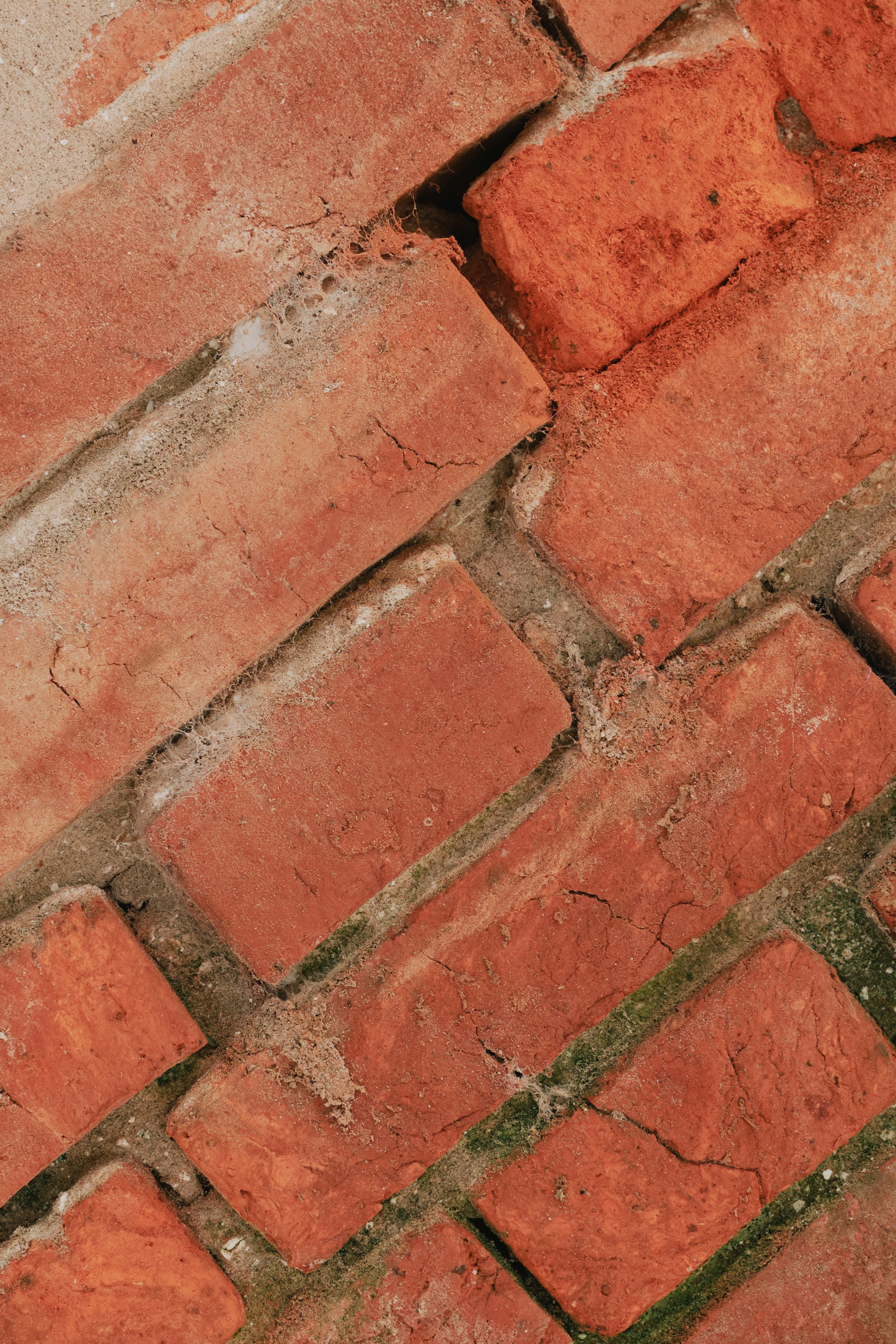 Textured Mosaic of Timeworn Brick