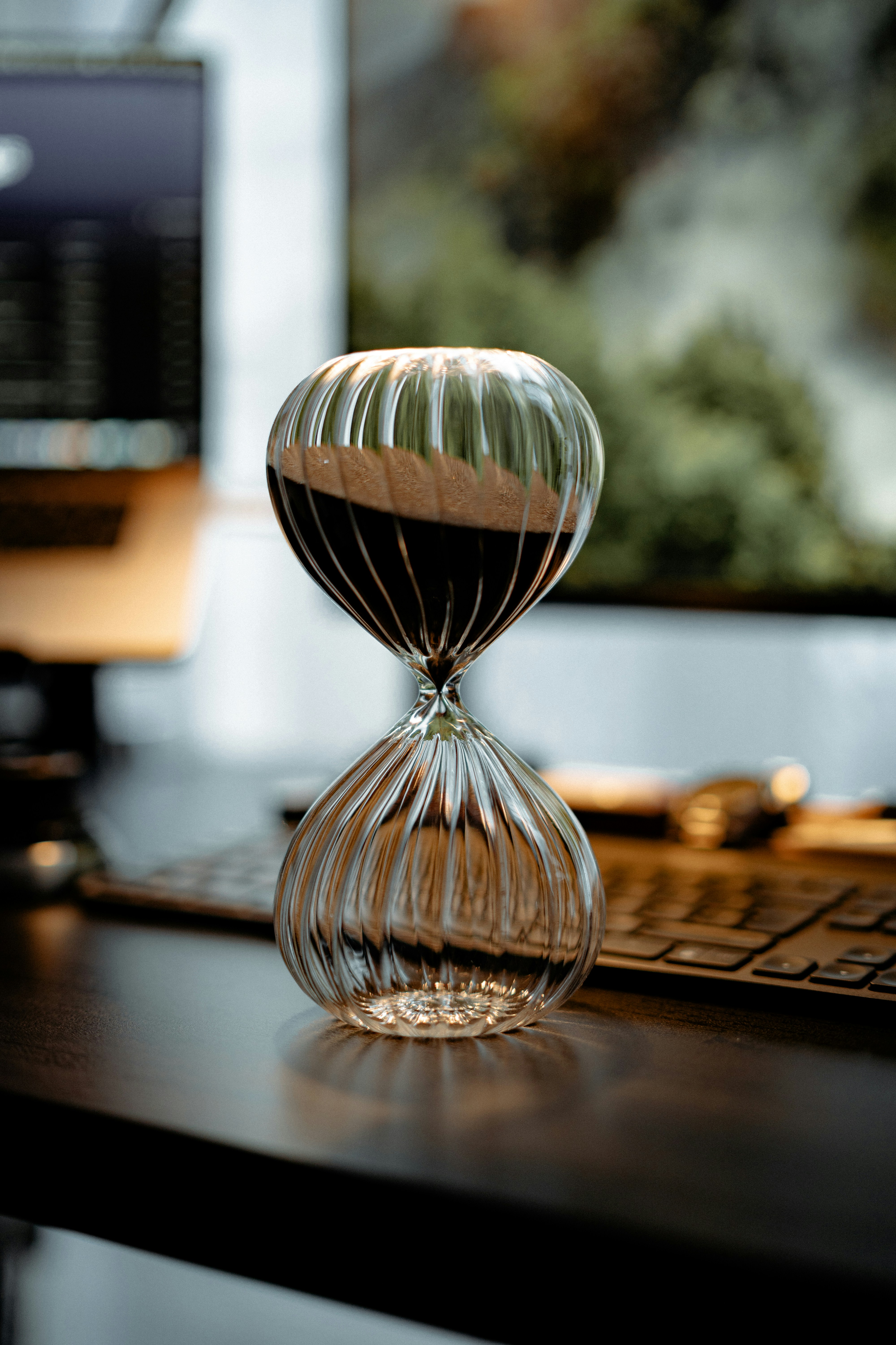 Temporal Elegance: The Hourglass in Focus
