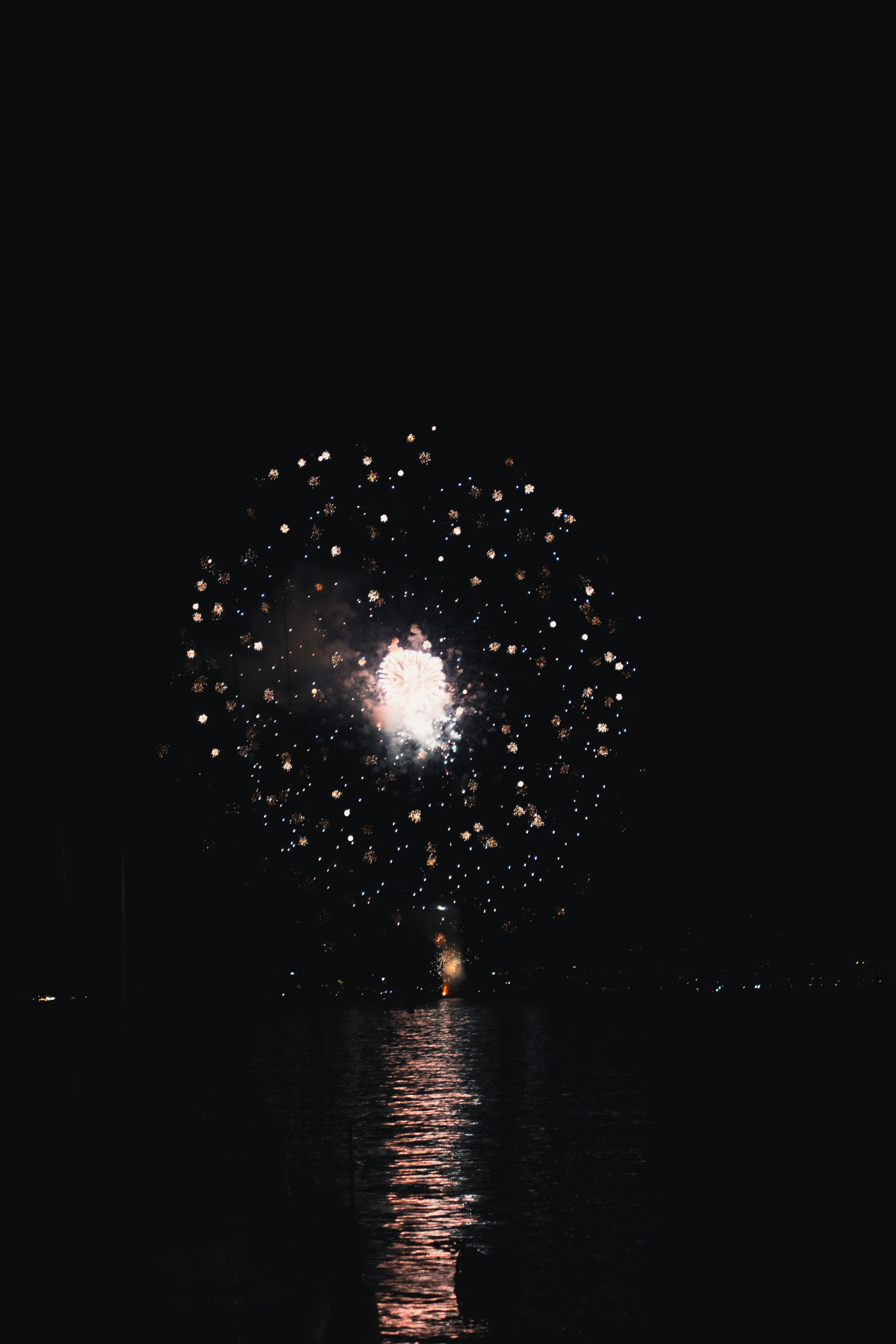Celestial Blossoms: A Nighttime Pyrotechnic Symphony