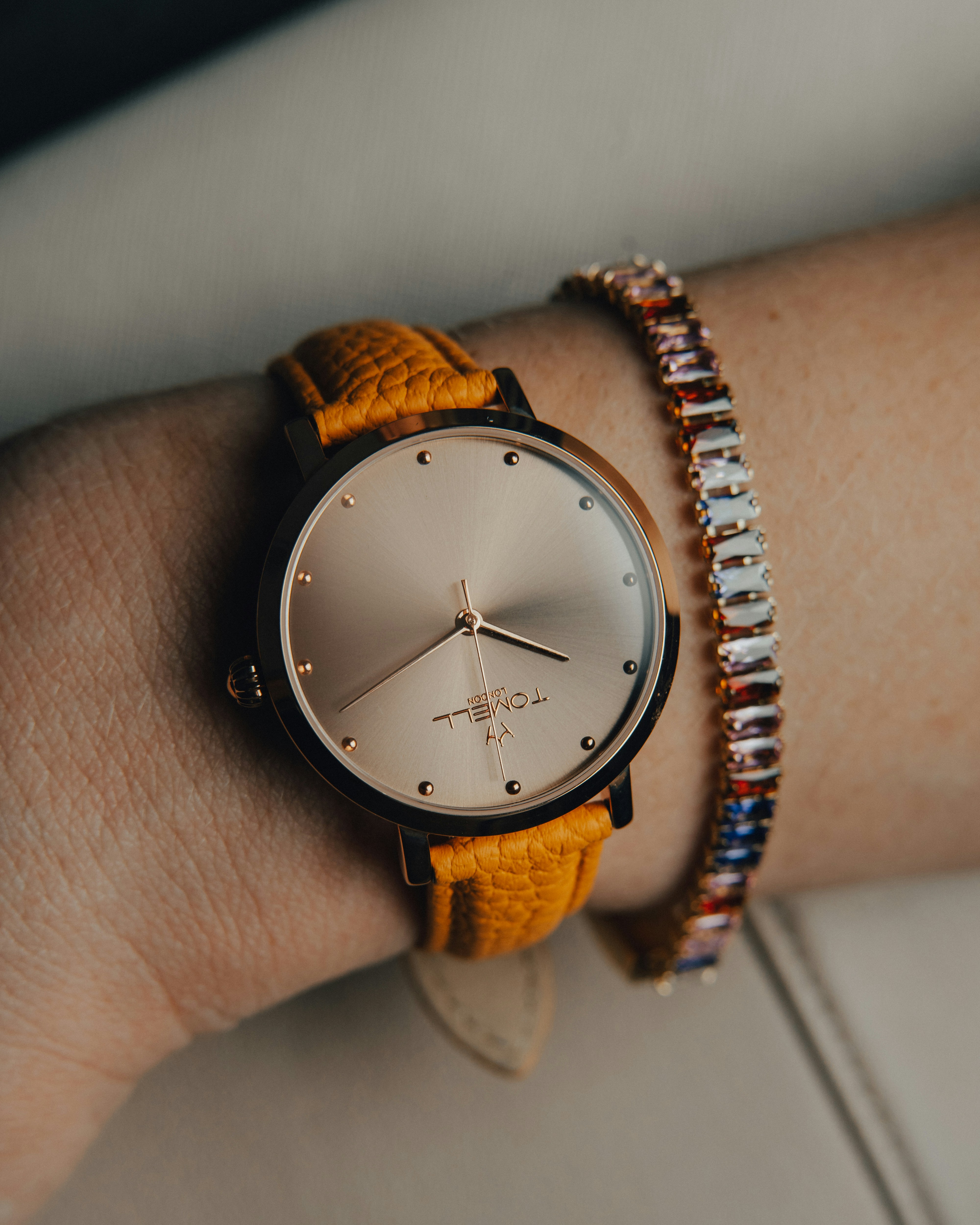 Rose-Gold Dial, Amber Strap: A Close-Up of Quiet Luxury