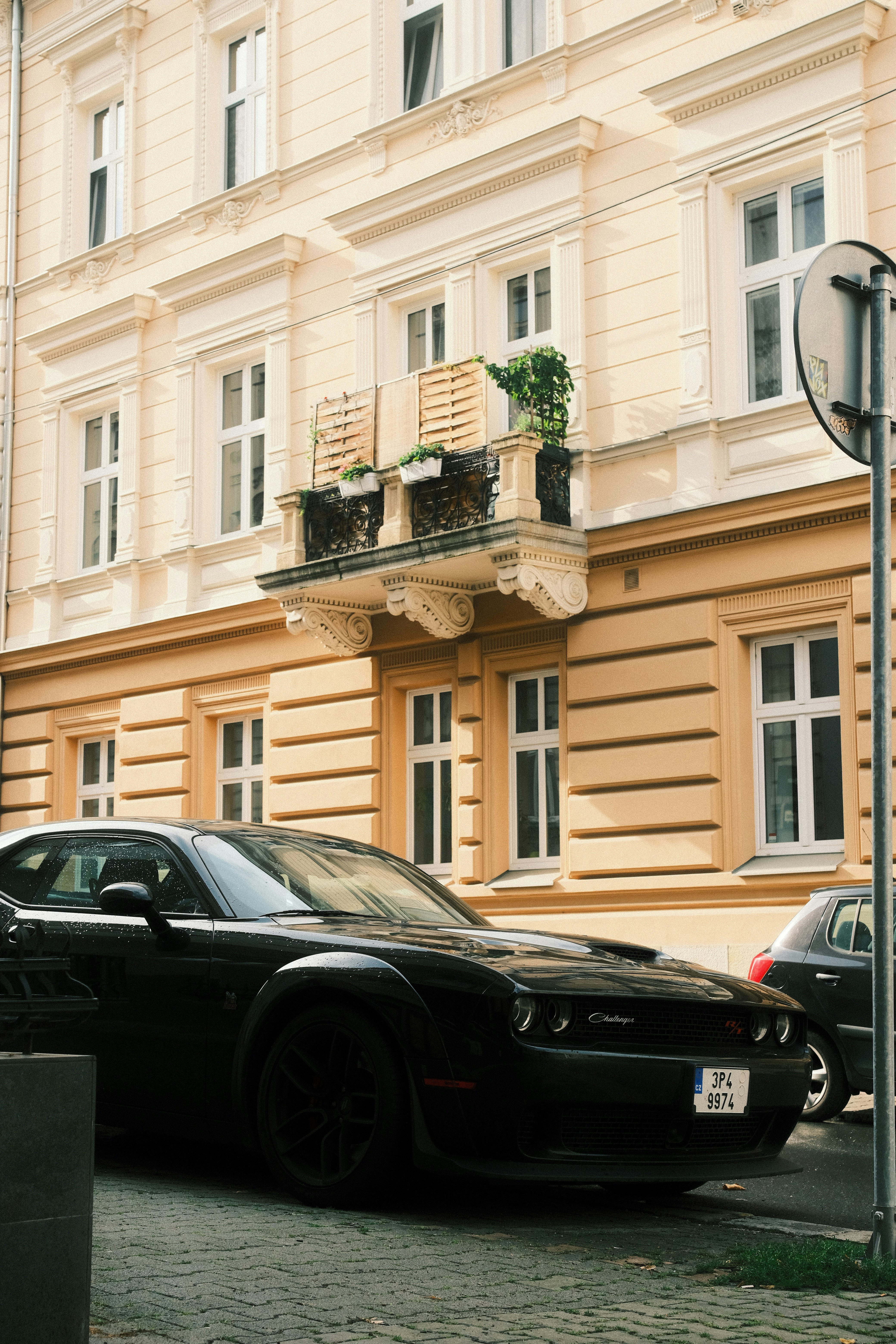 Urban Elegance: A Modern Classic Amidst Timeless Architecture
