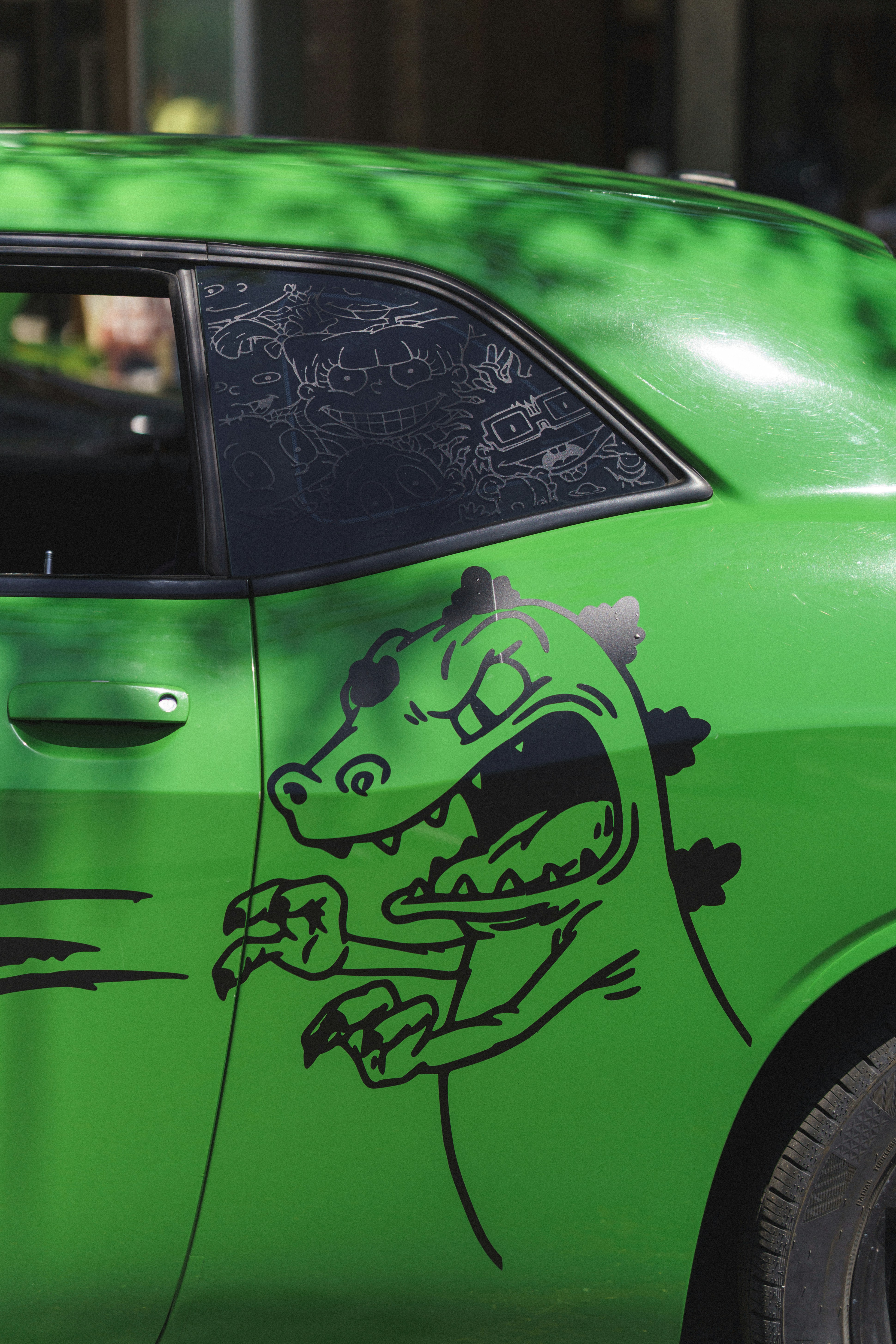 Emerald-Mist Ride: A Green Beast on the Side