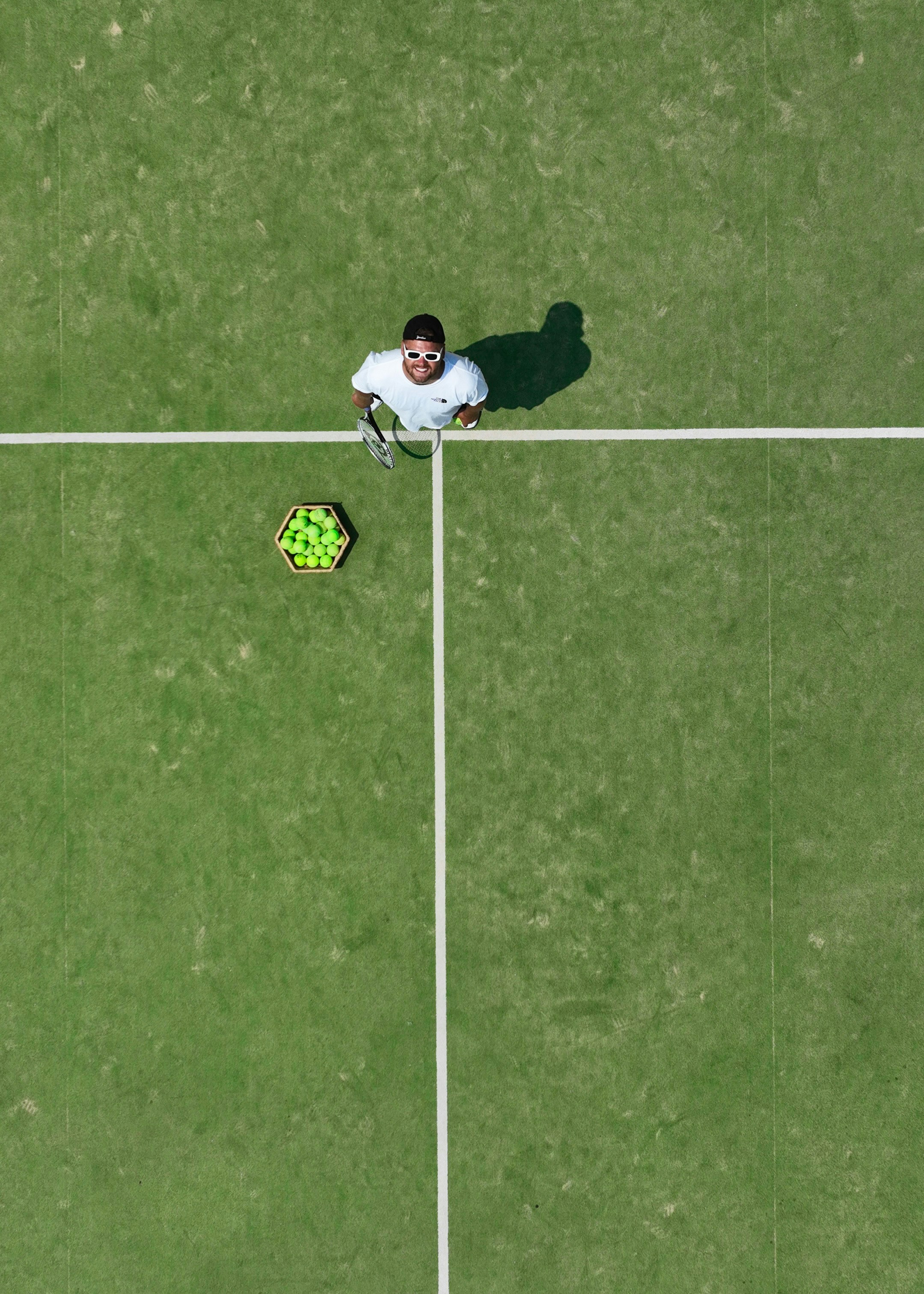 Game On: Aerial Perspective of Tennis Preparation