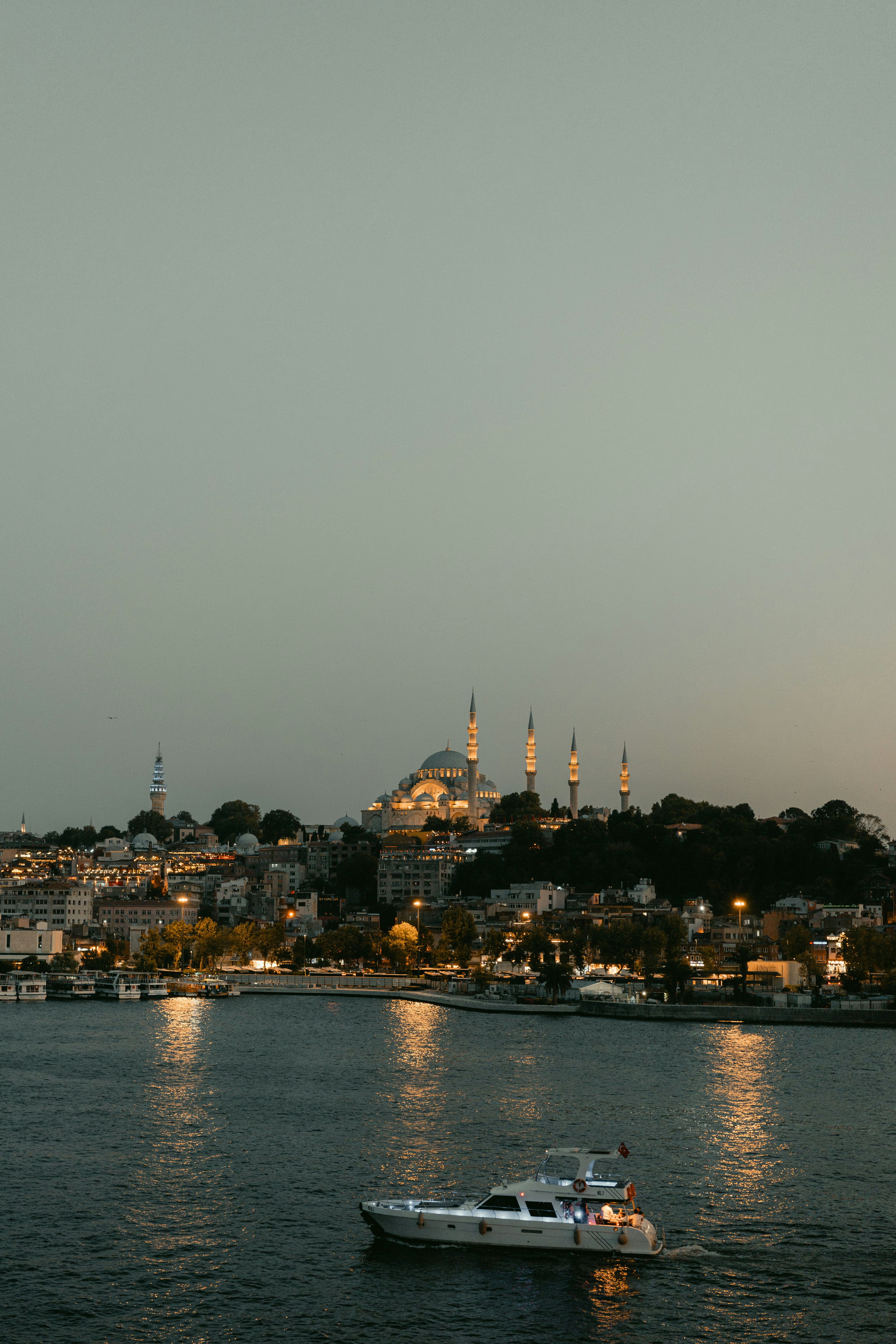 Twilight Serenity Over Istanbul's Skyline