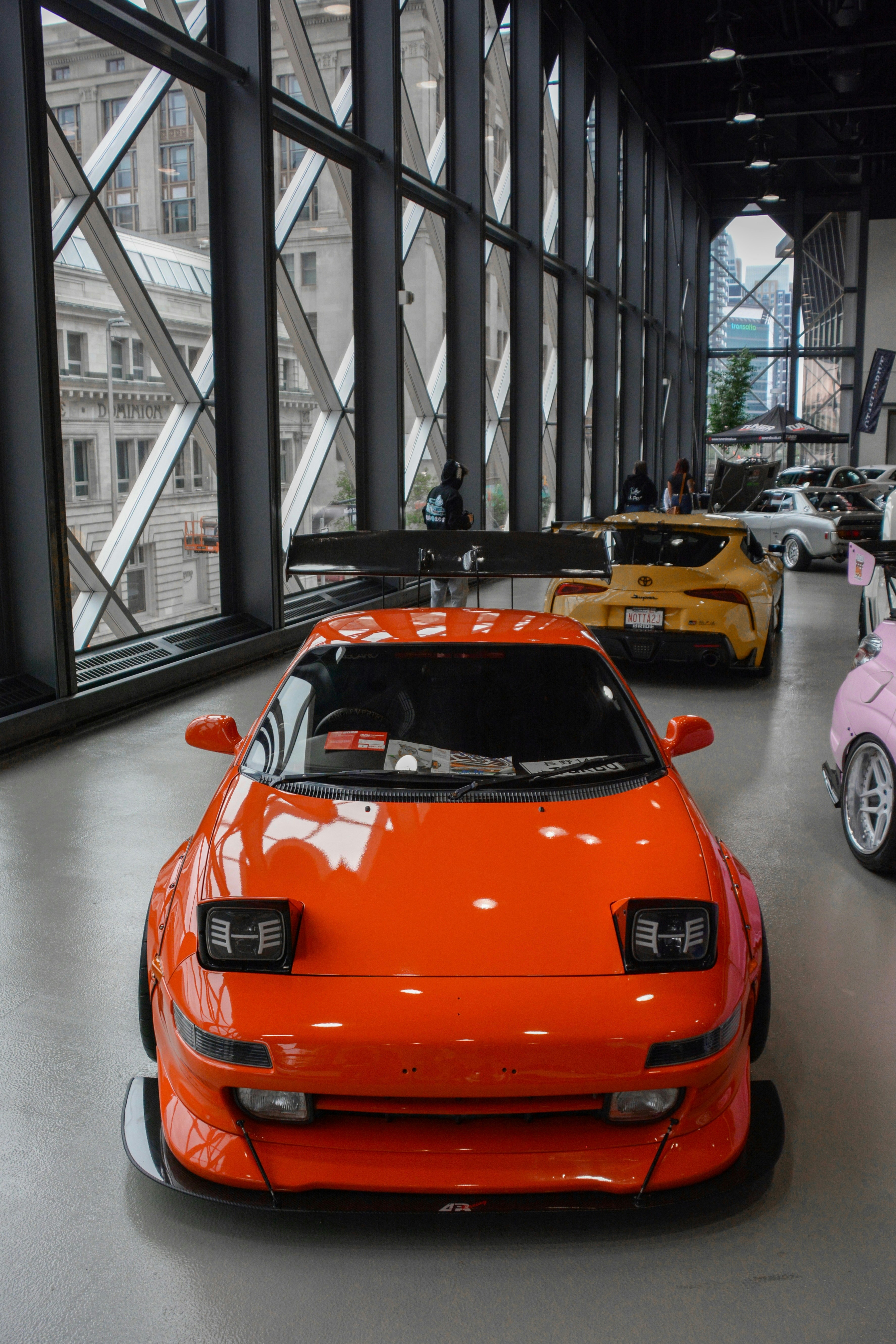 Vibrant Orange Racer: A Modern Classic on Display