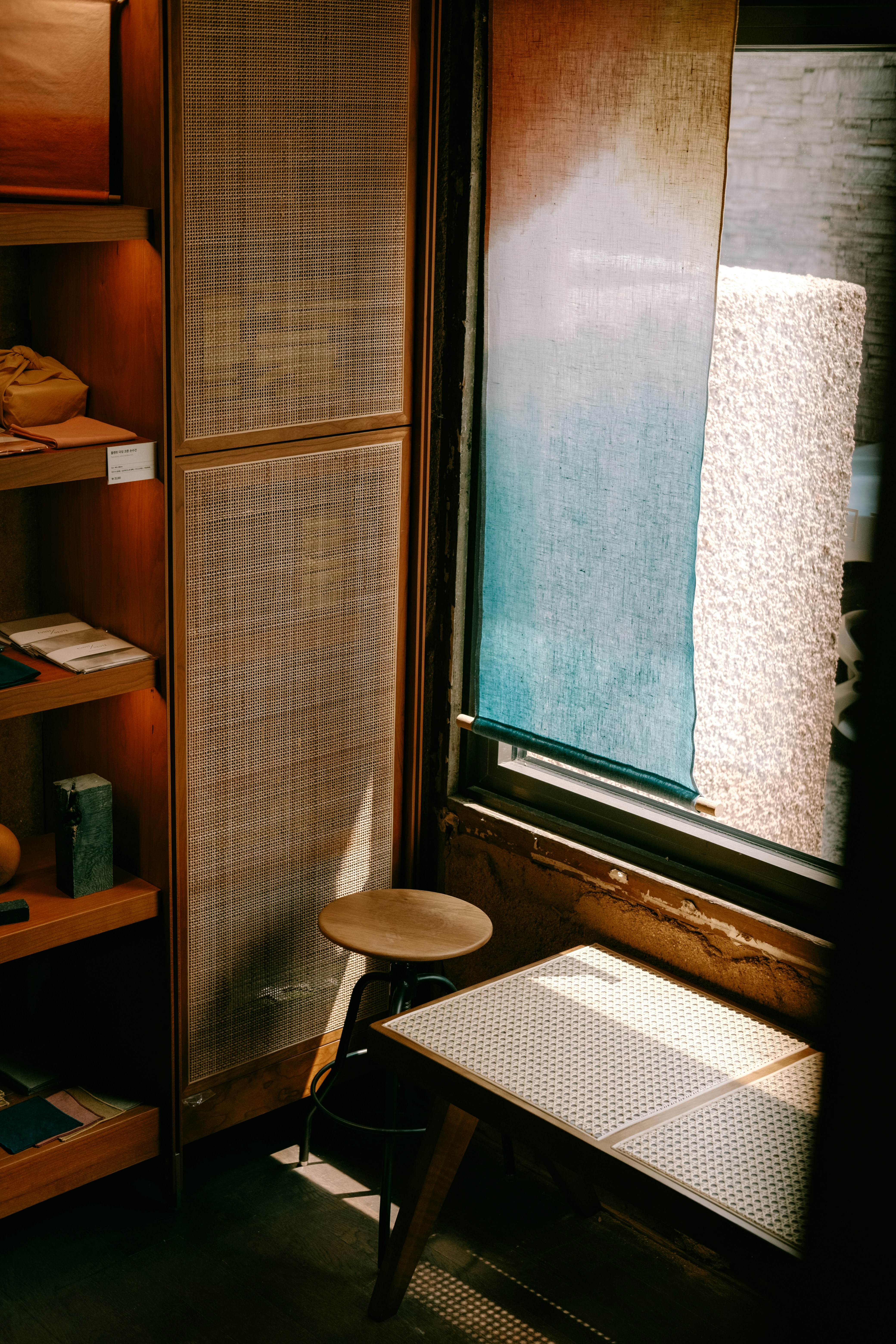 Harmony of Light and Texture in a Cozy Corner