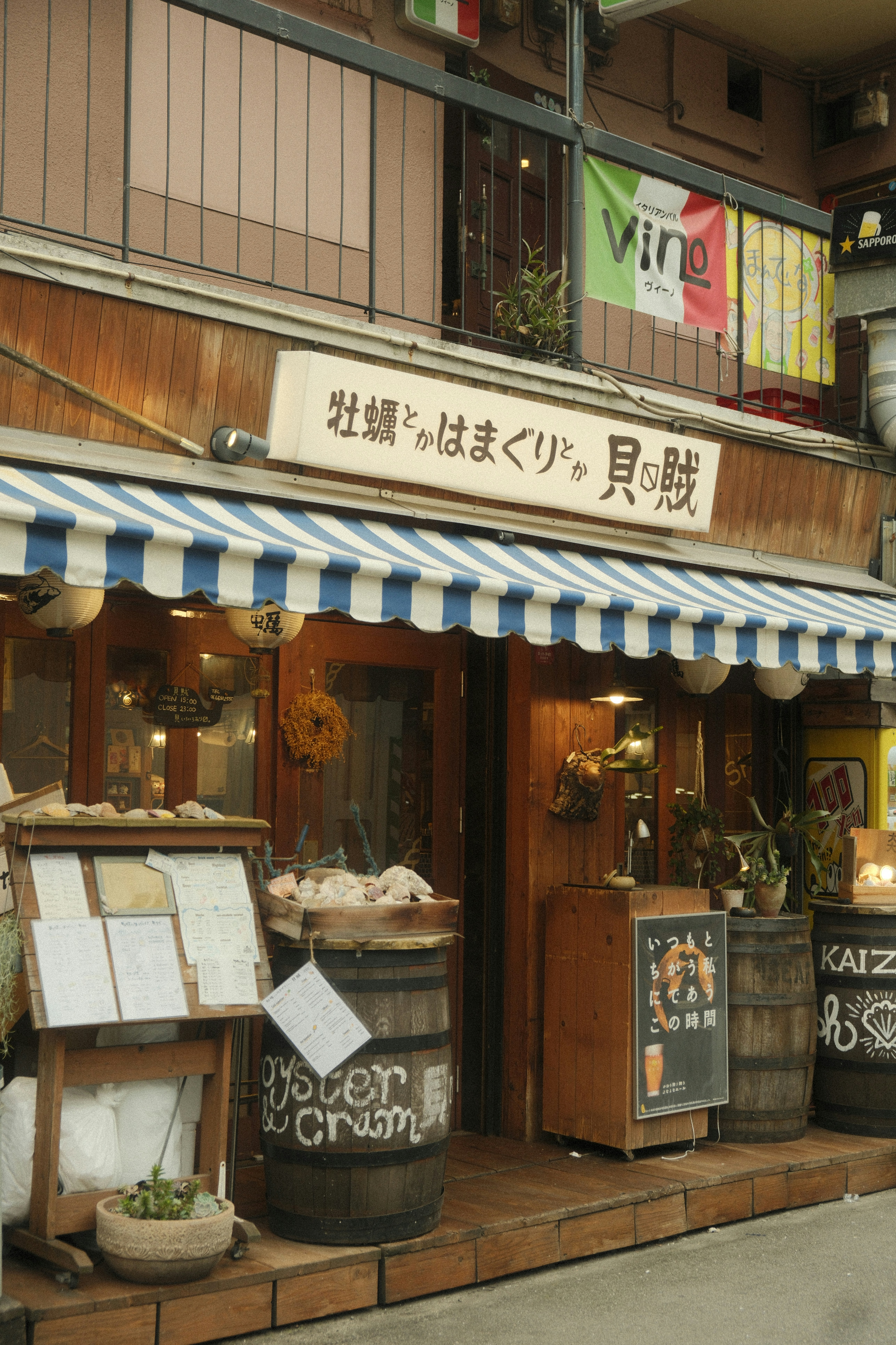 A charming oyster restaurant in japan.
