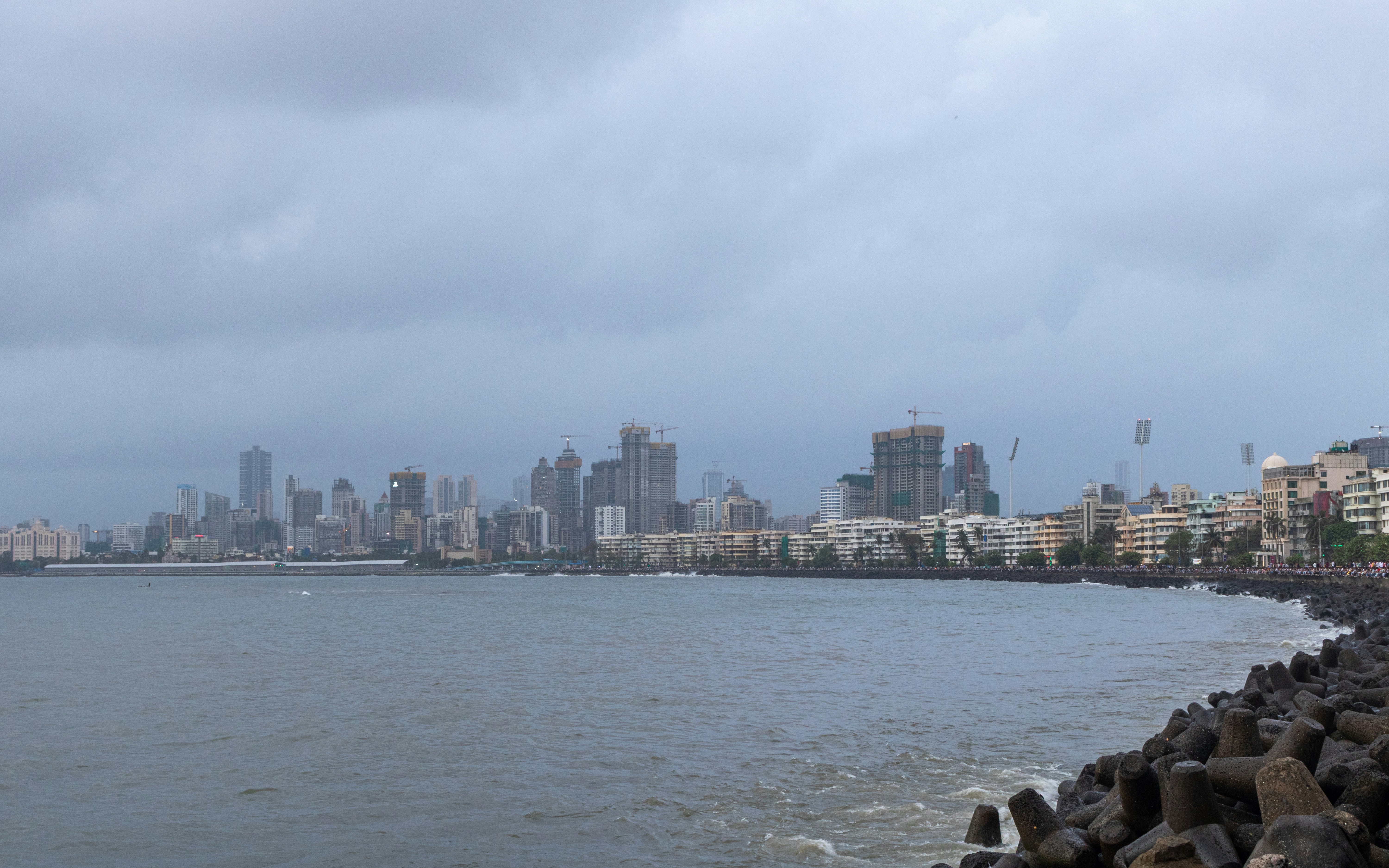 Urban Serenity Amidst Coastal Waves