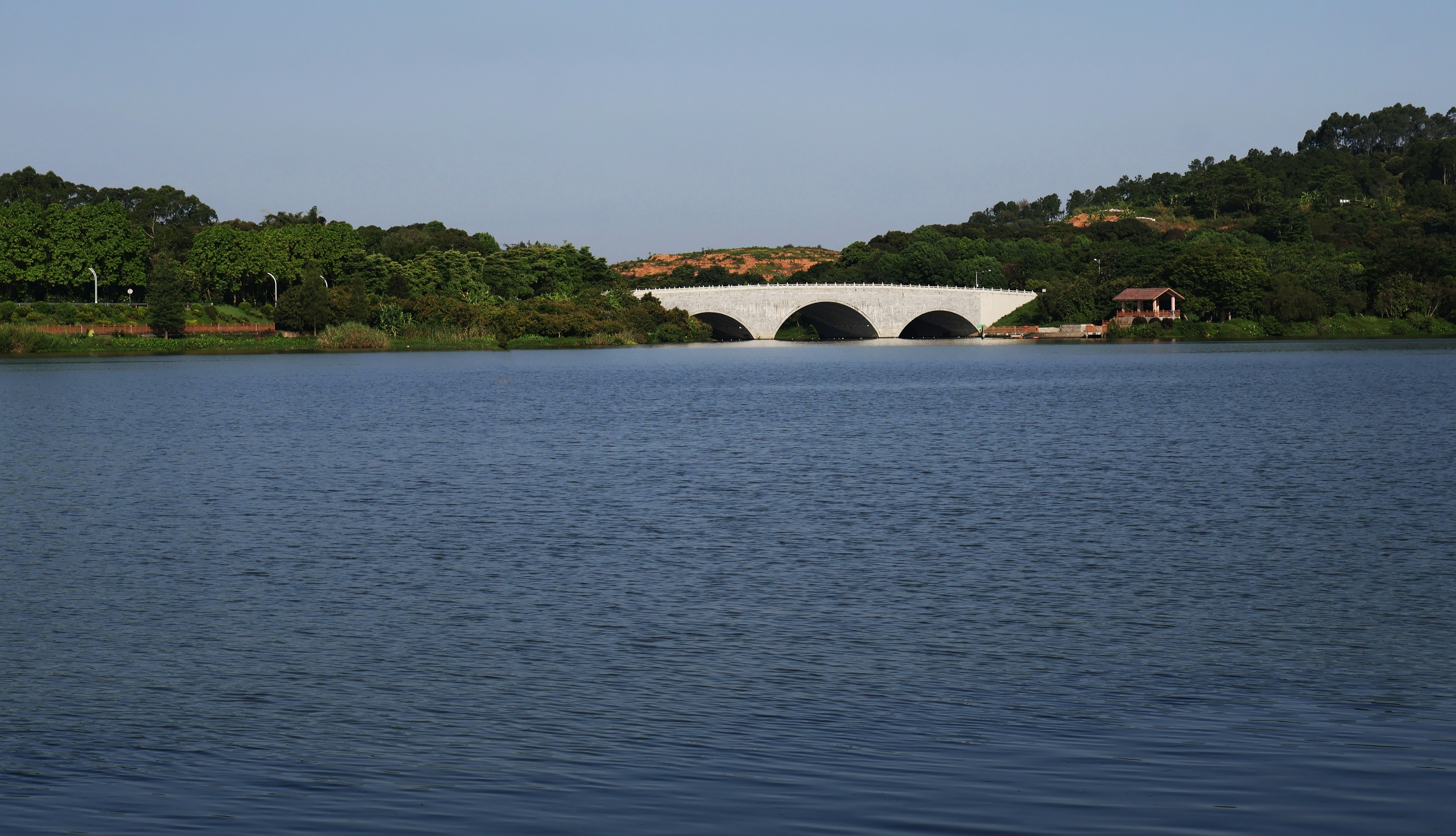 Serenity Beneath the Arched Bridge