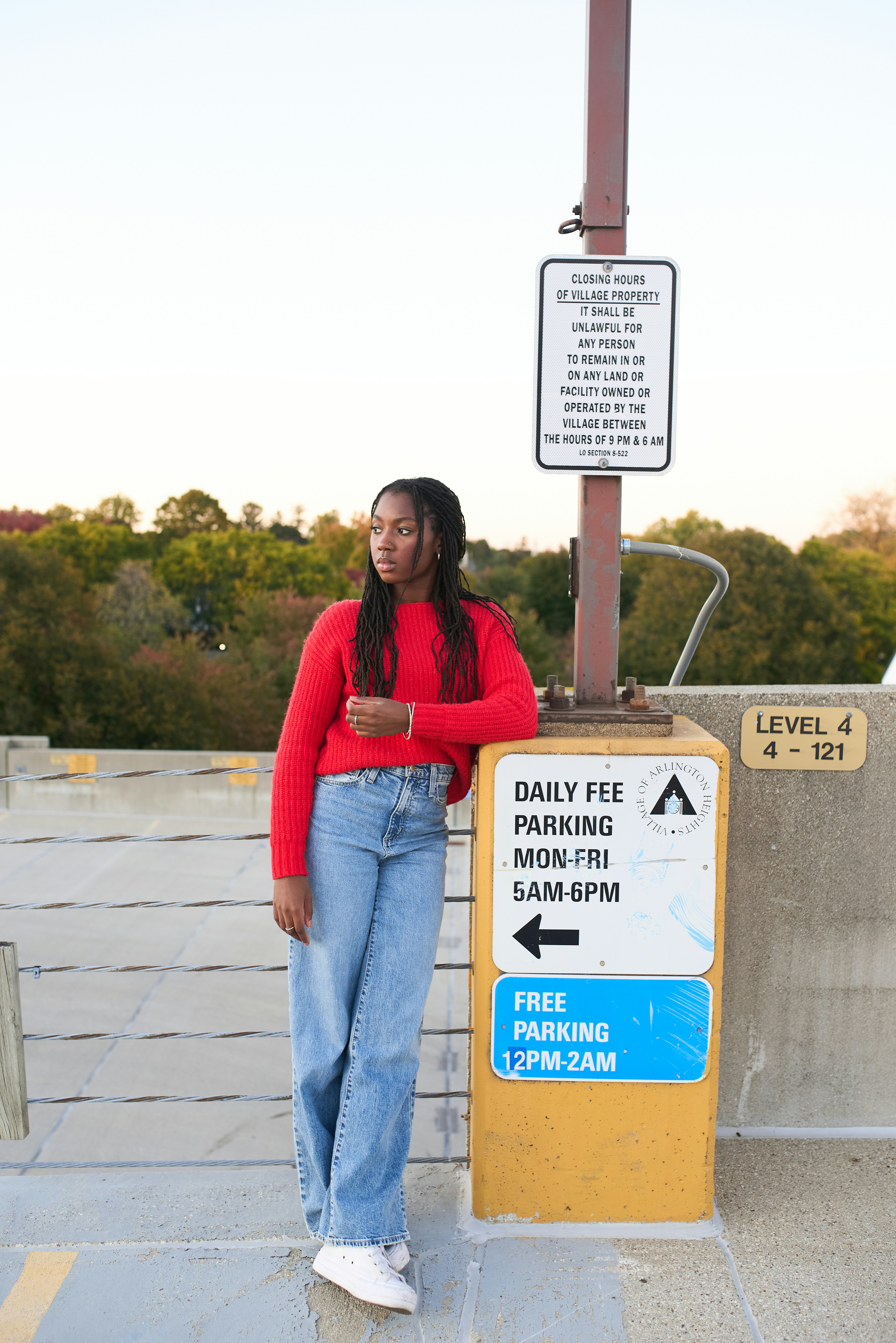 Urban Serenity: A Moment on the Rooftop