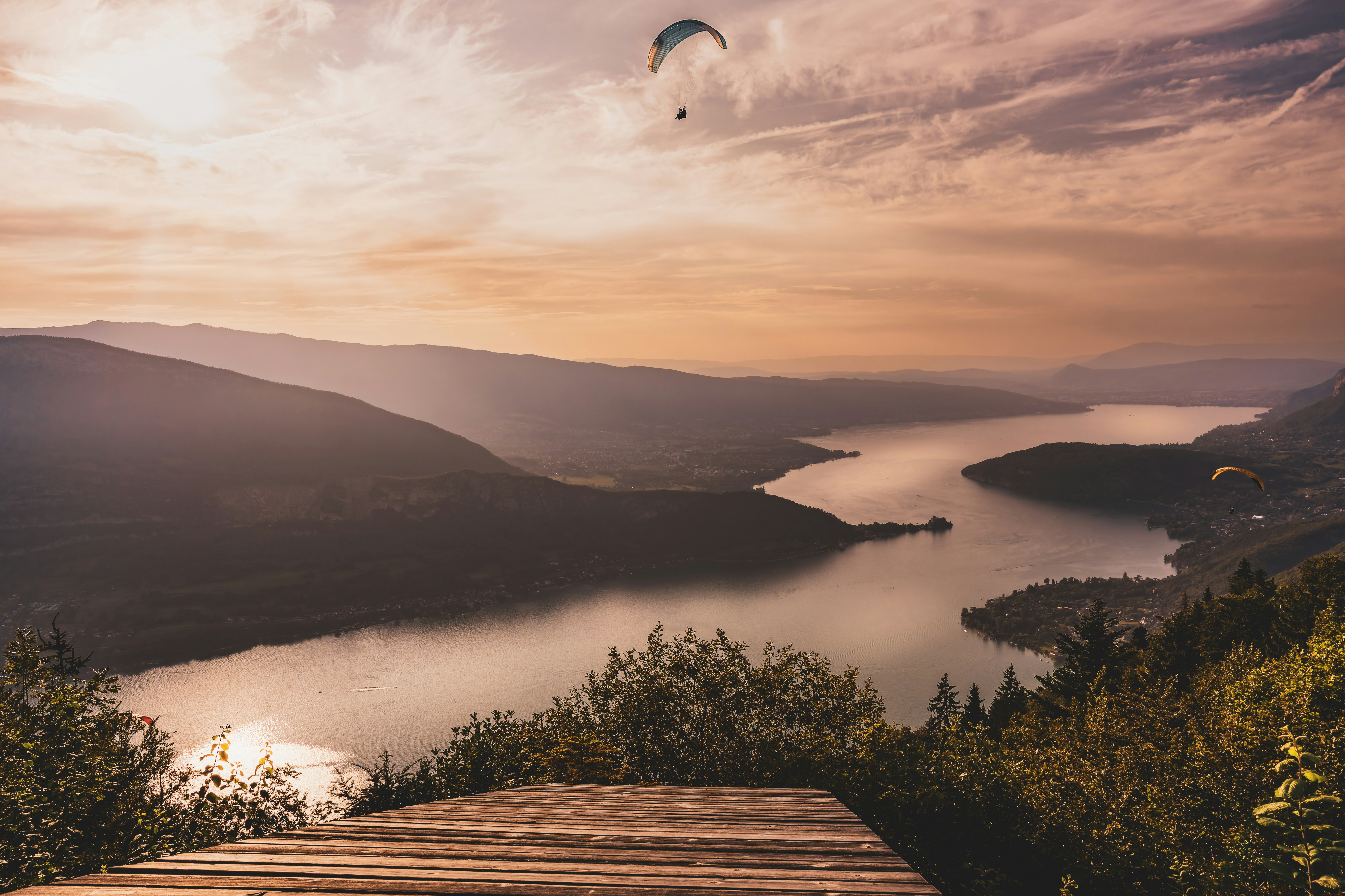 Soaring Over Serenity: A Glimpse into Nature's Embrace