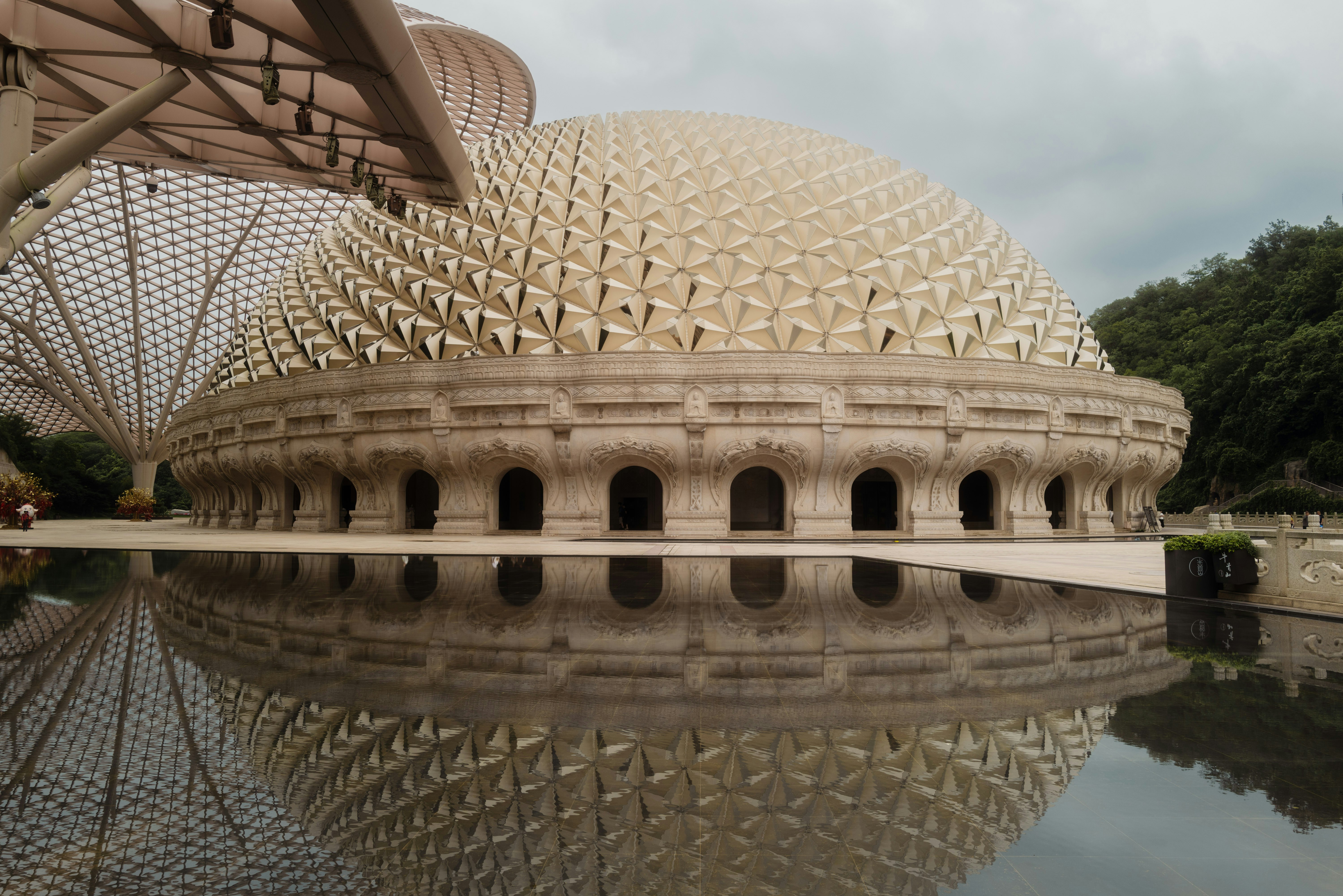 Symphony of Geometry: The Reflective Dome