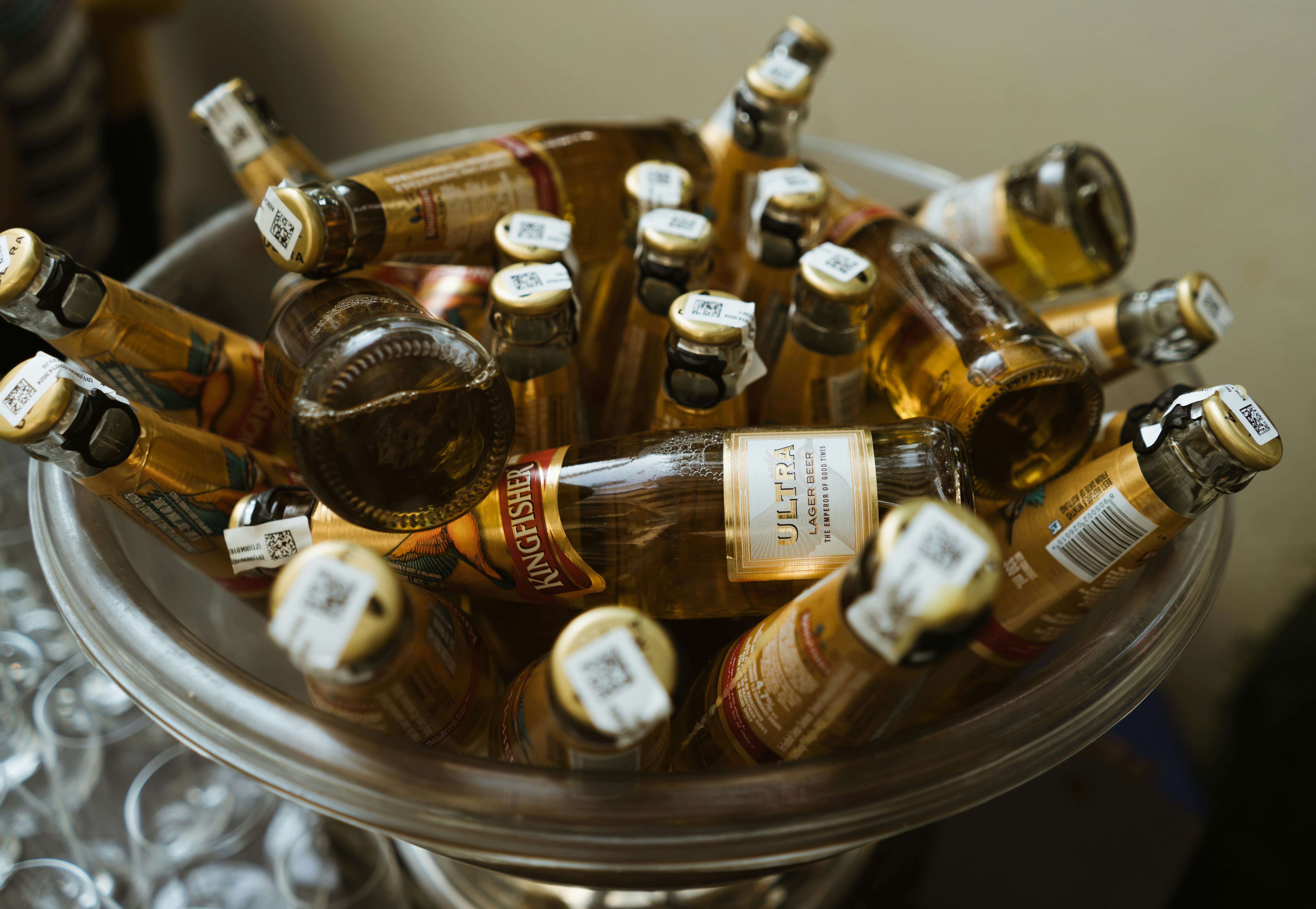 Golden Reflections in a Chilled Oasis