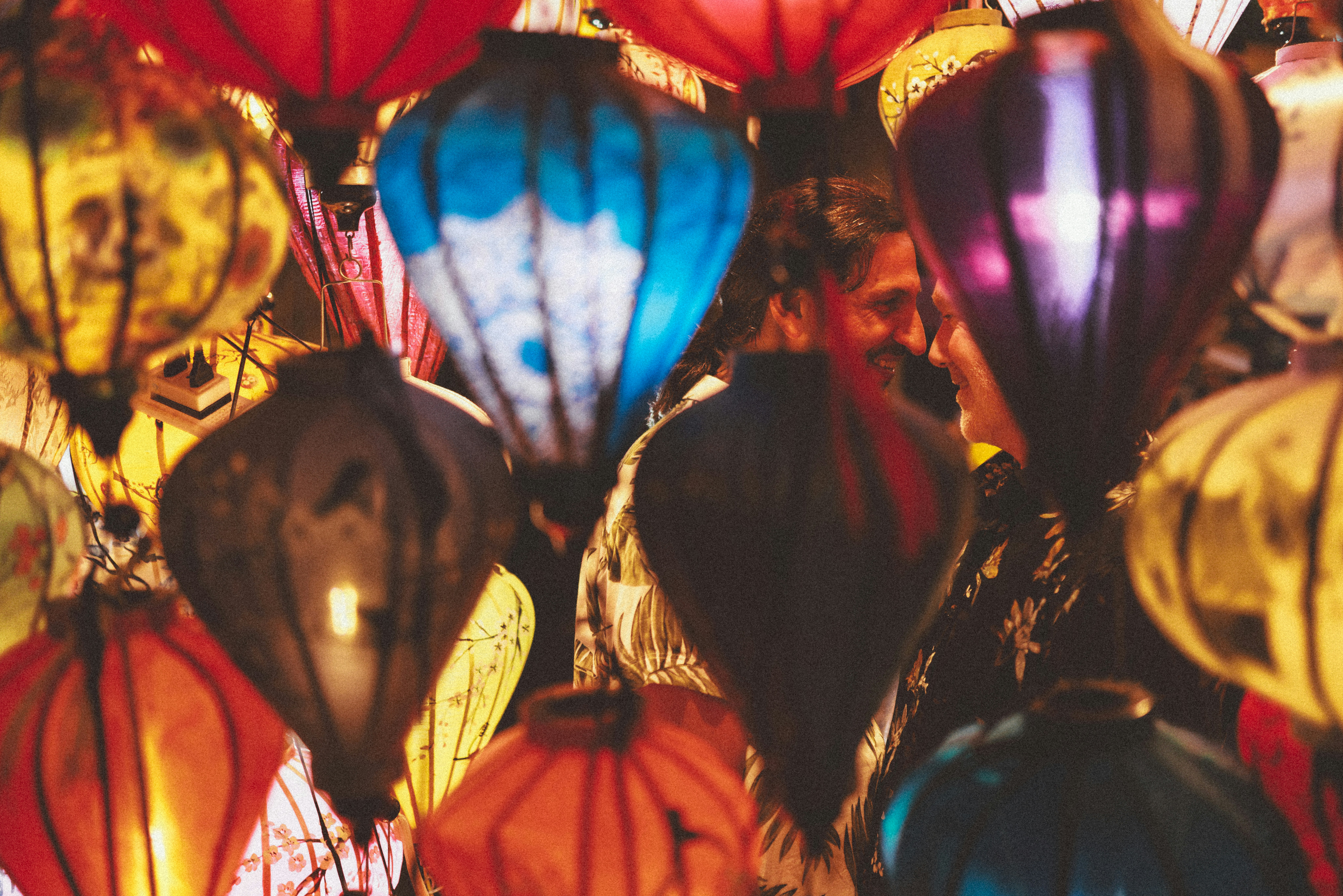 Whispers Amidst the Lantern Glow