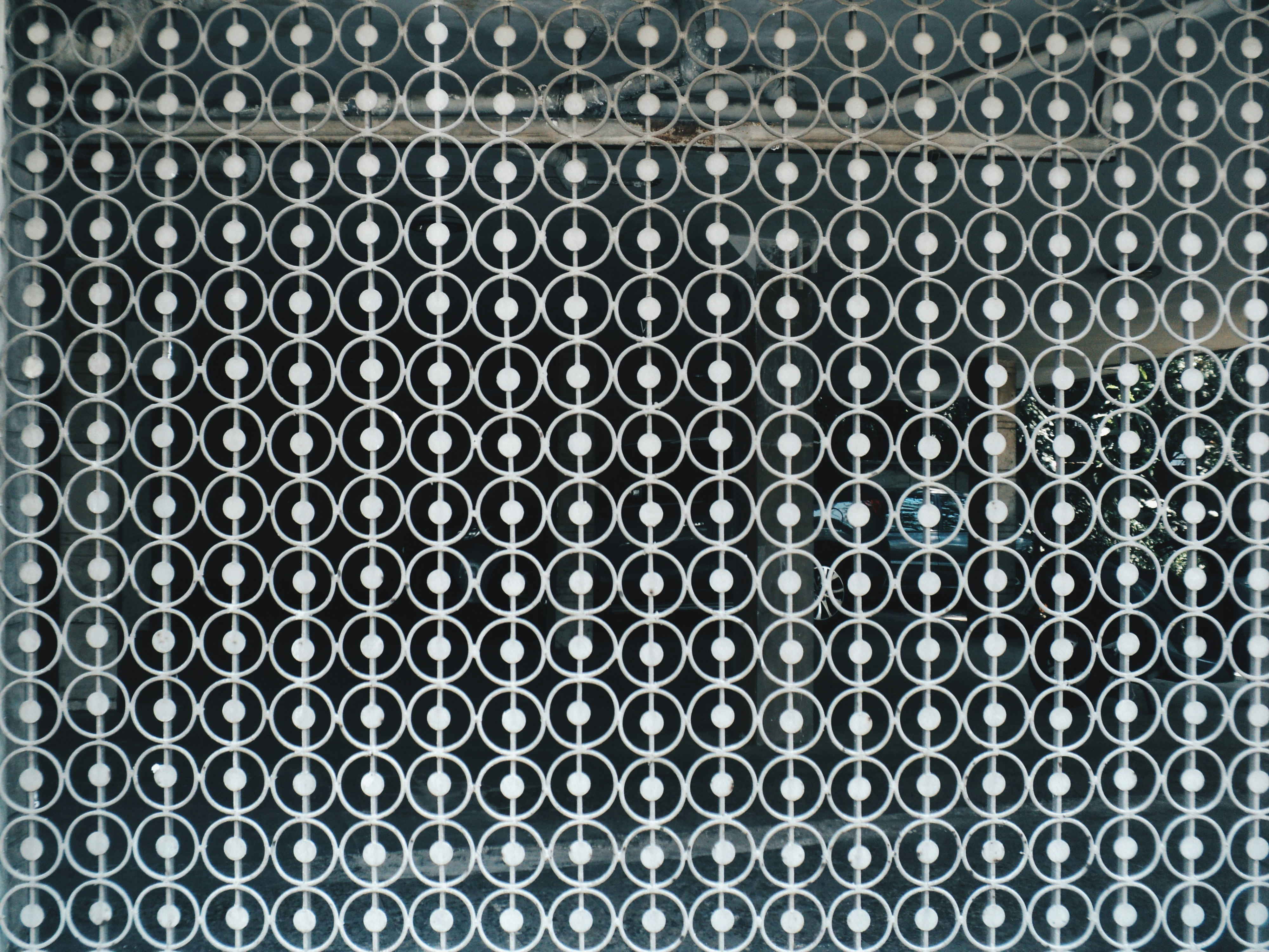 Let your eyes get lost. | An abstract pattern of circular design.